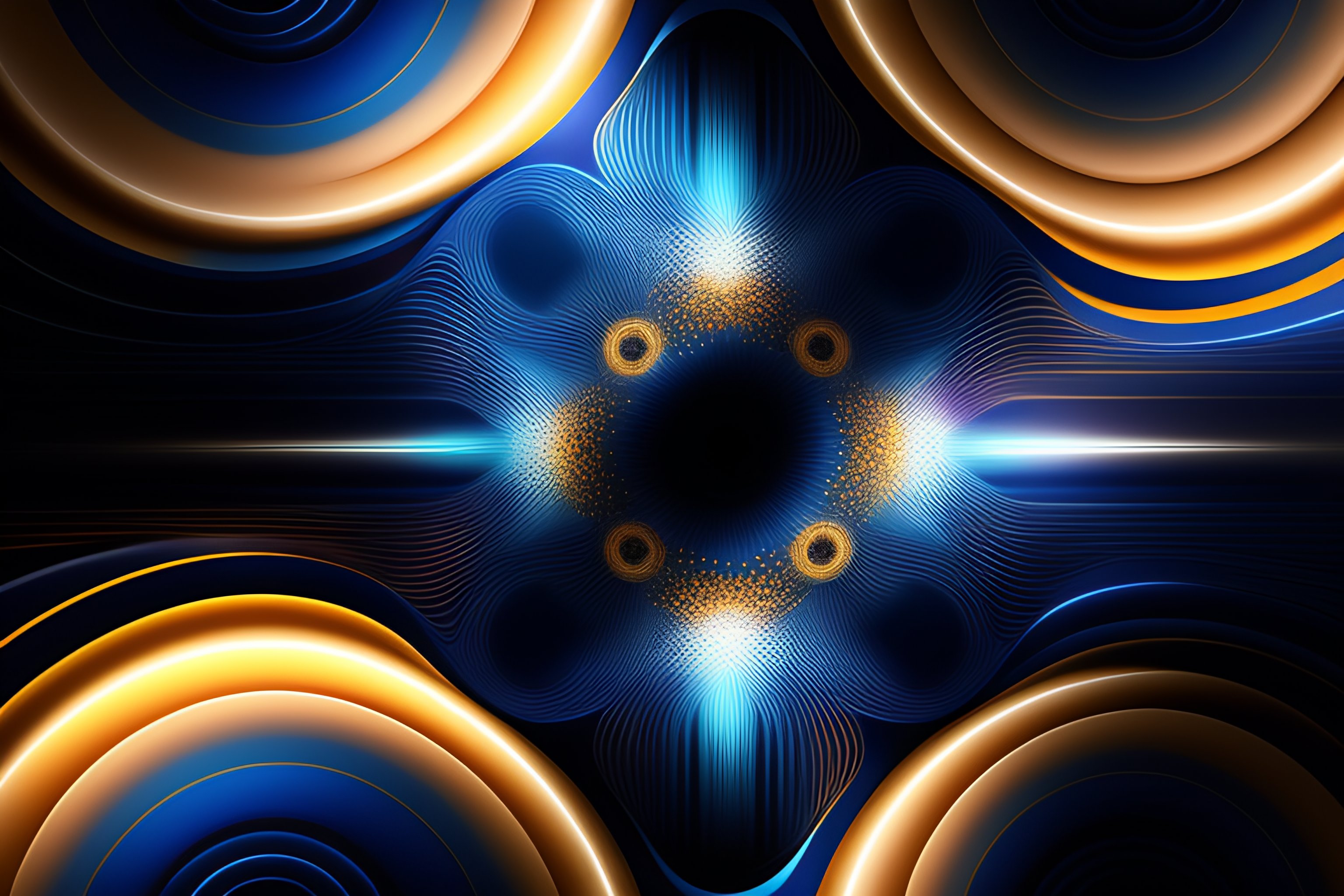 Lexica - Quantum background abstract on dark blue, straigt lines, dots