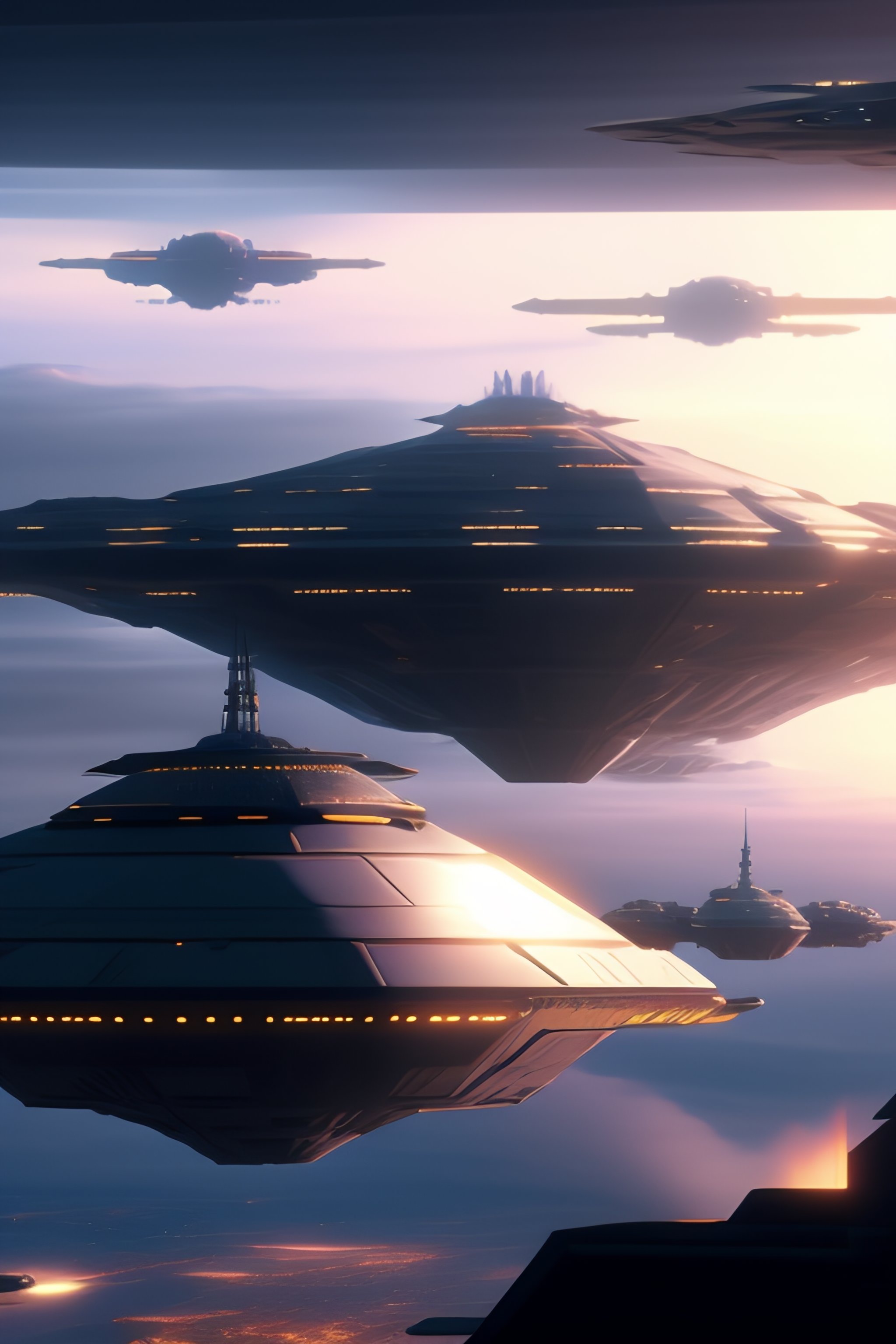 Lexica - Imperial star destroyer and tie fighter invasion, pov city ...