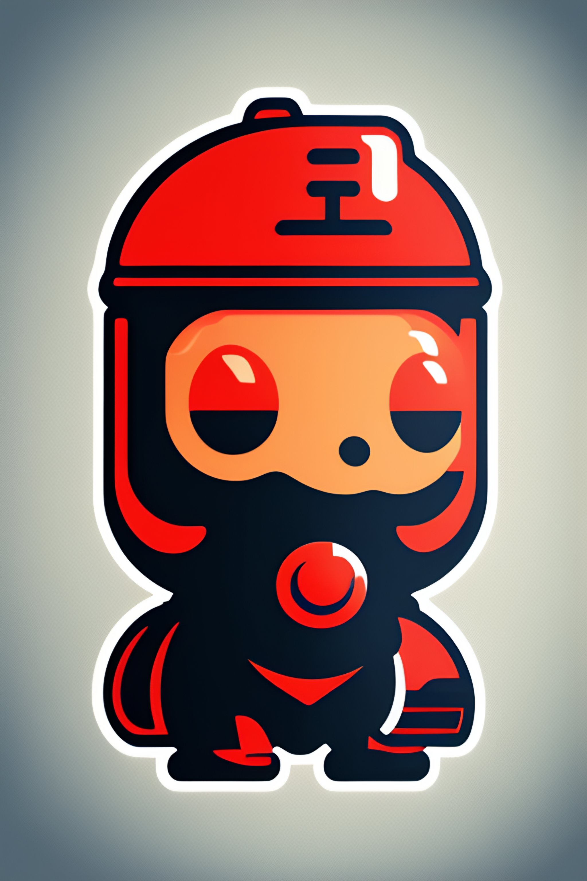 Lexica - A cute solider monster, digital art, iconic icon, 2 d vector ...