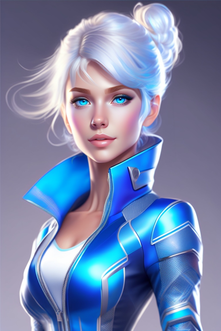 Lexica - Youthful appearance, with short, tousled blonde hair that ...