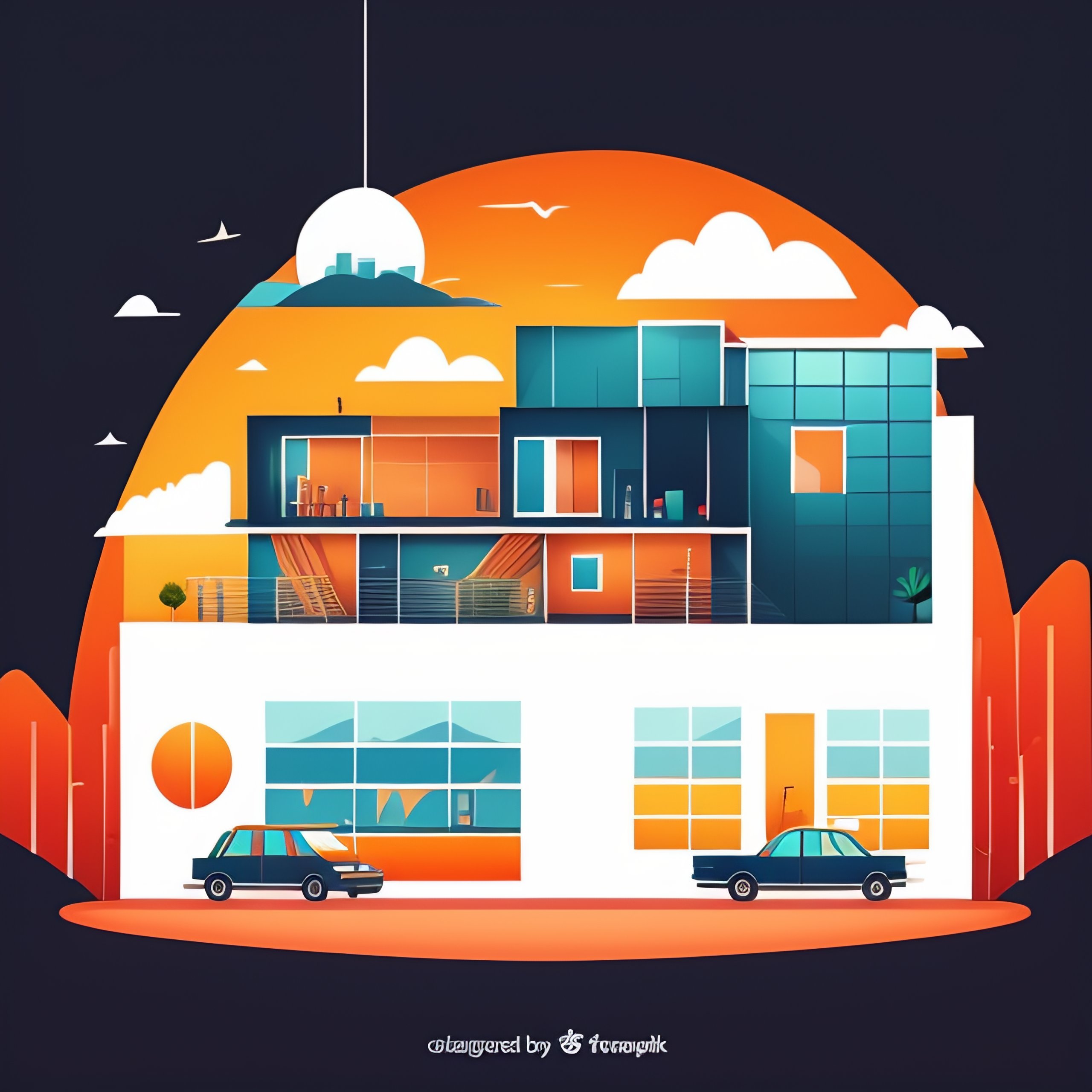 Lexica - Webpage background hero image for real estate company modern ...