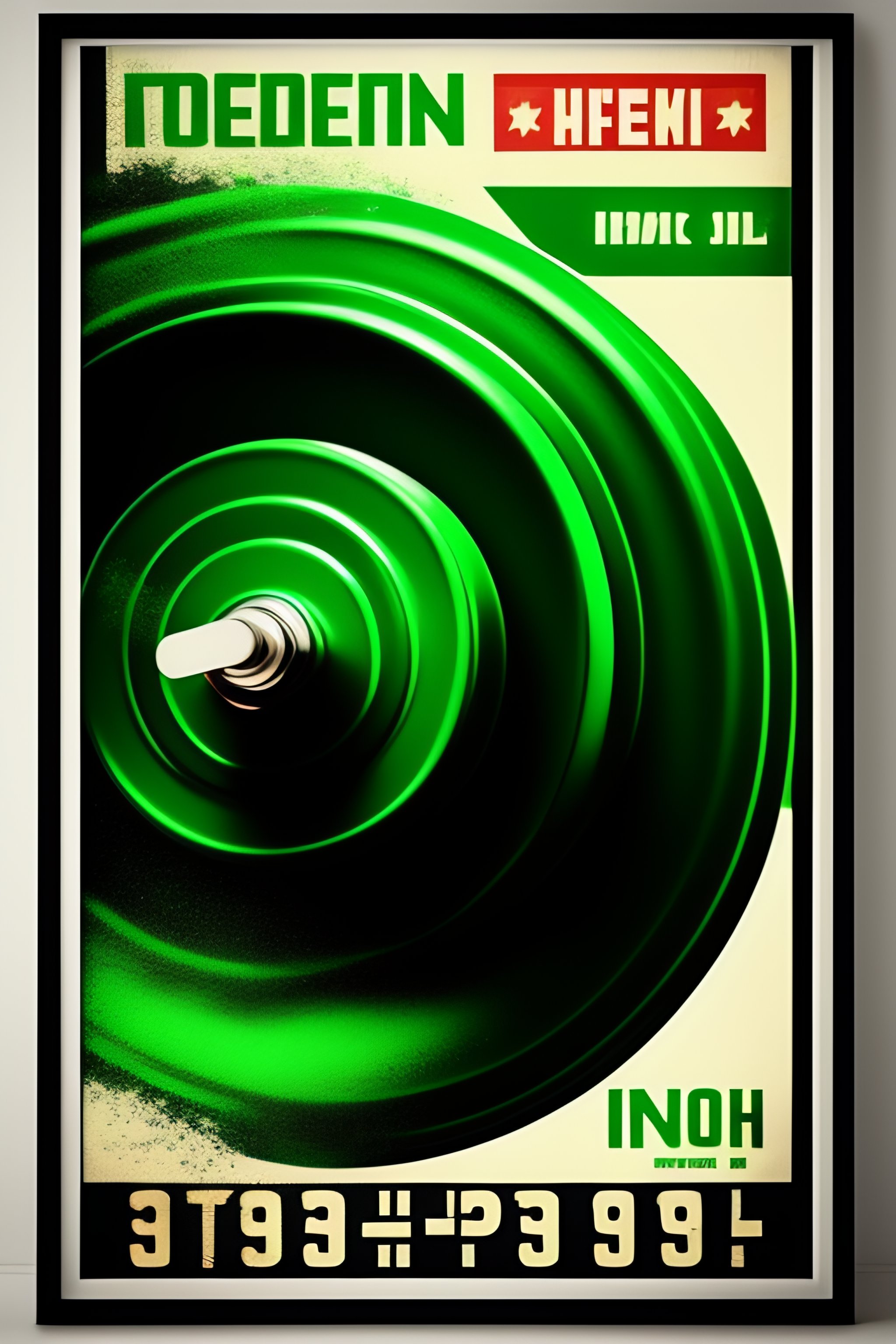 Lexica - Street art poster inspire by communist propaganda, green ...