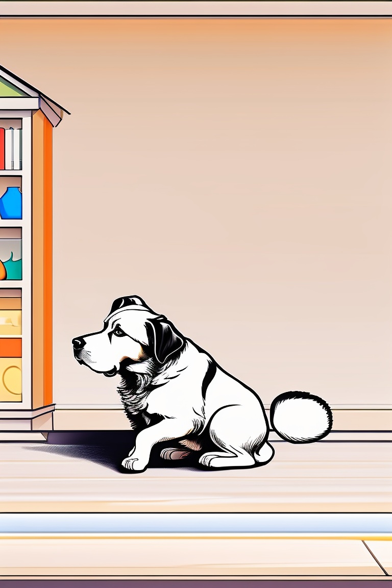 Lexica - Play full dog on kdi´s bredoon colring book page, simple and ...