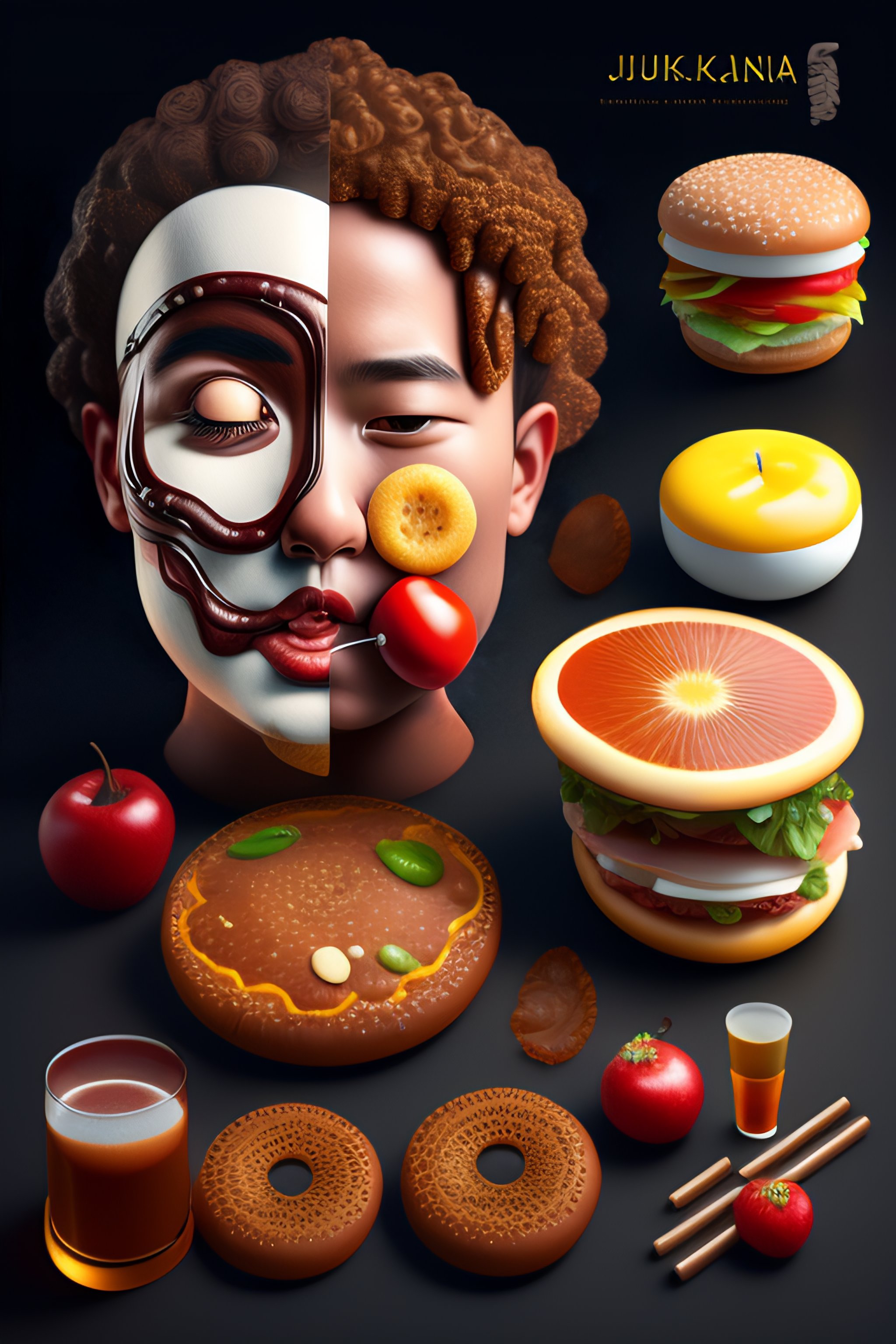 Lexica - The anatomy of a realistic junk food face, an ultrafine ...