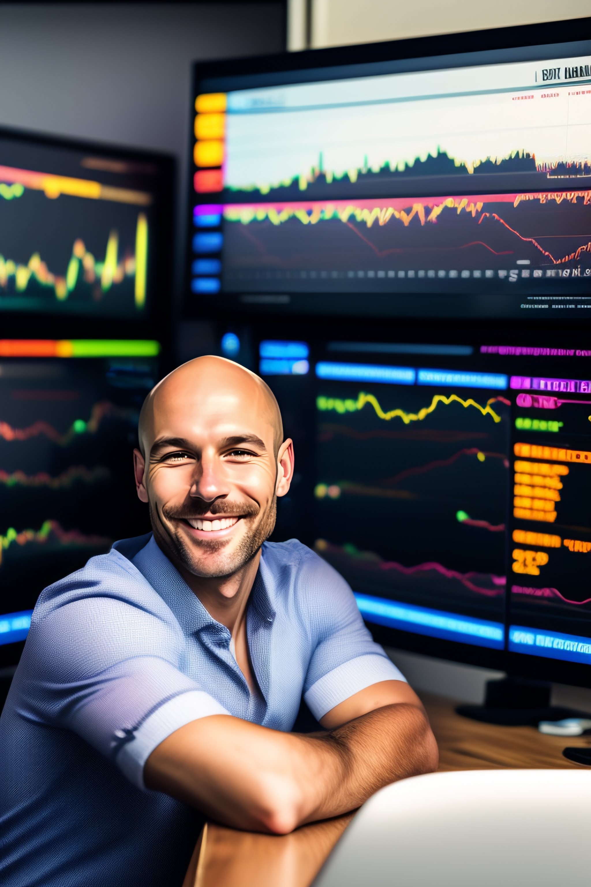 Lexica - Happy,excited,bald, futures traders making money,Markets going ...