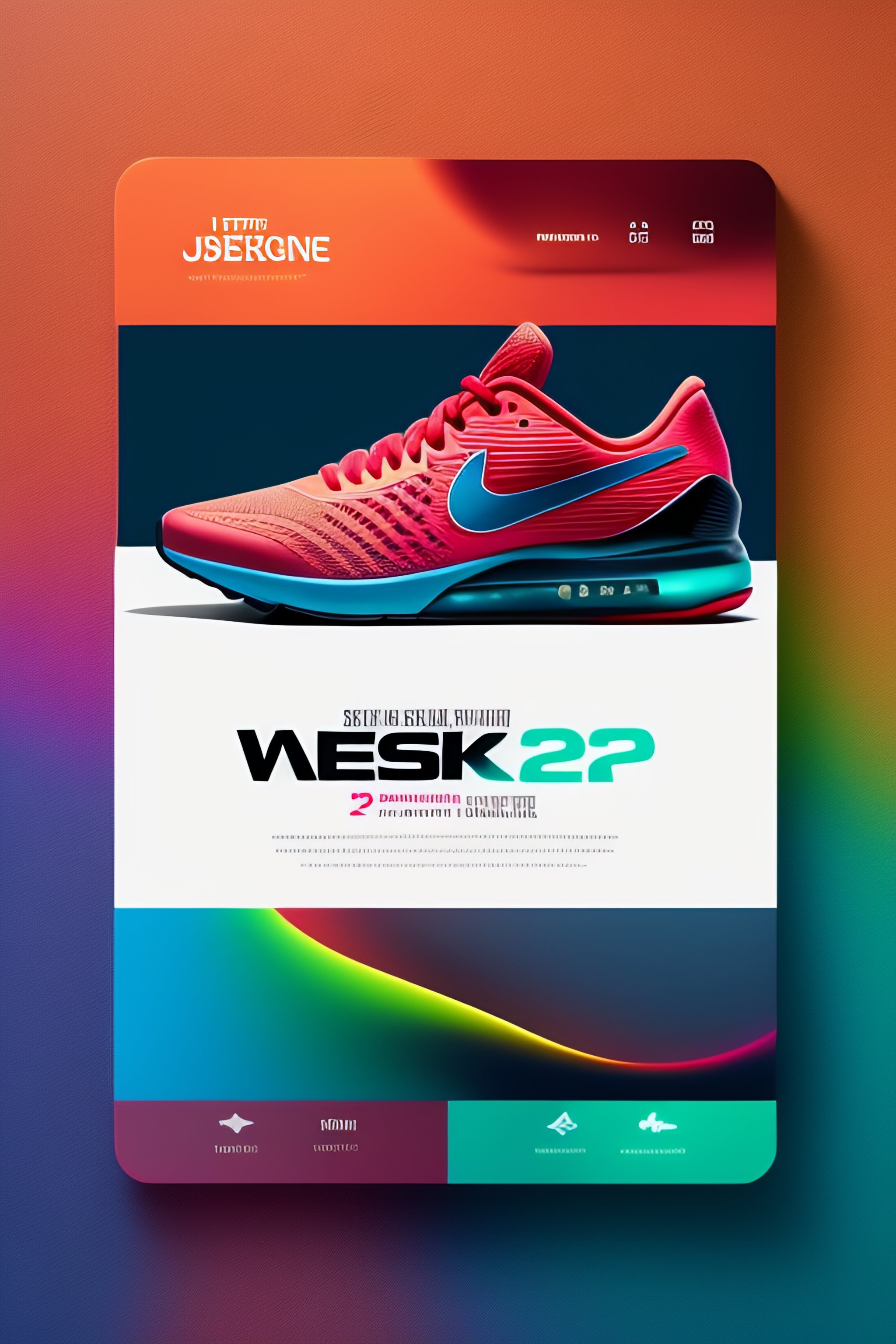 Lexica - Post advertisement for a shoe product, photoshop, 4k, digital ...