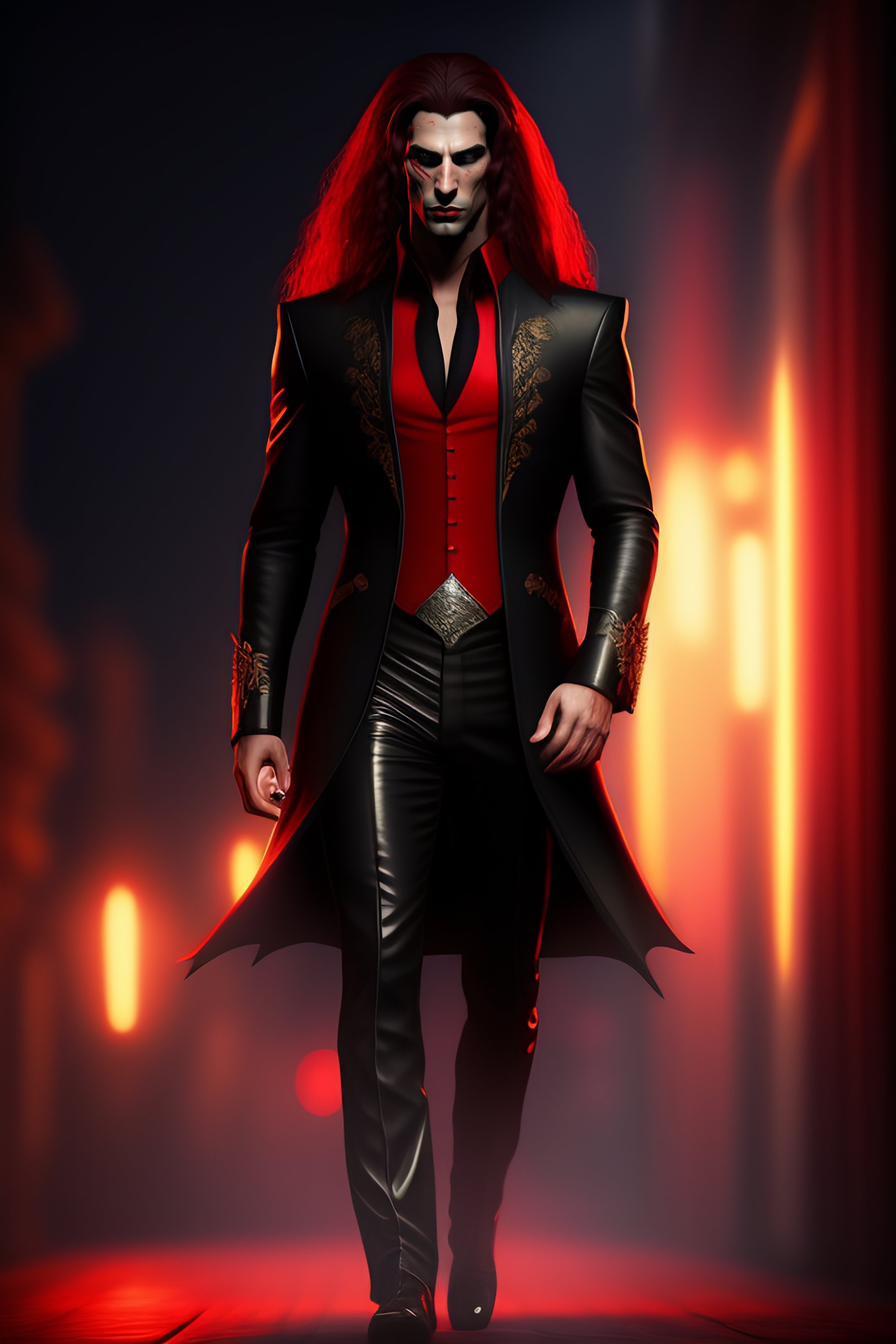 Lexica - Digital art fullbody portrait of vampire the masquerade ...