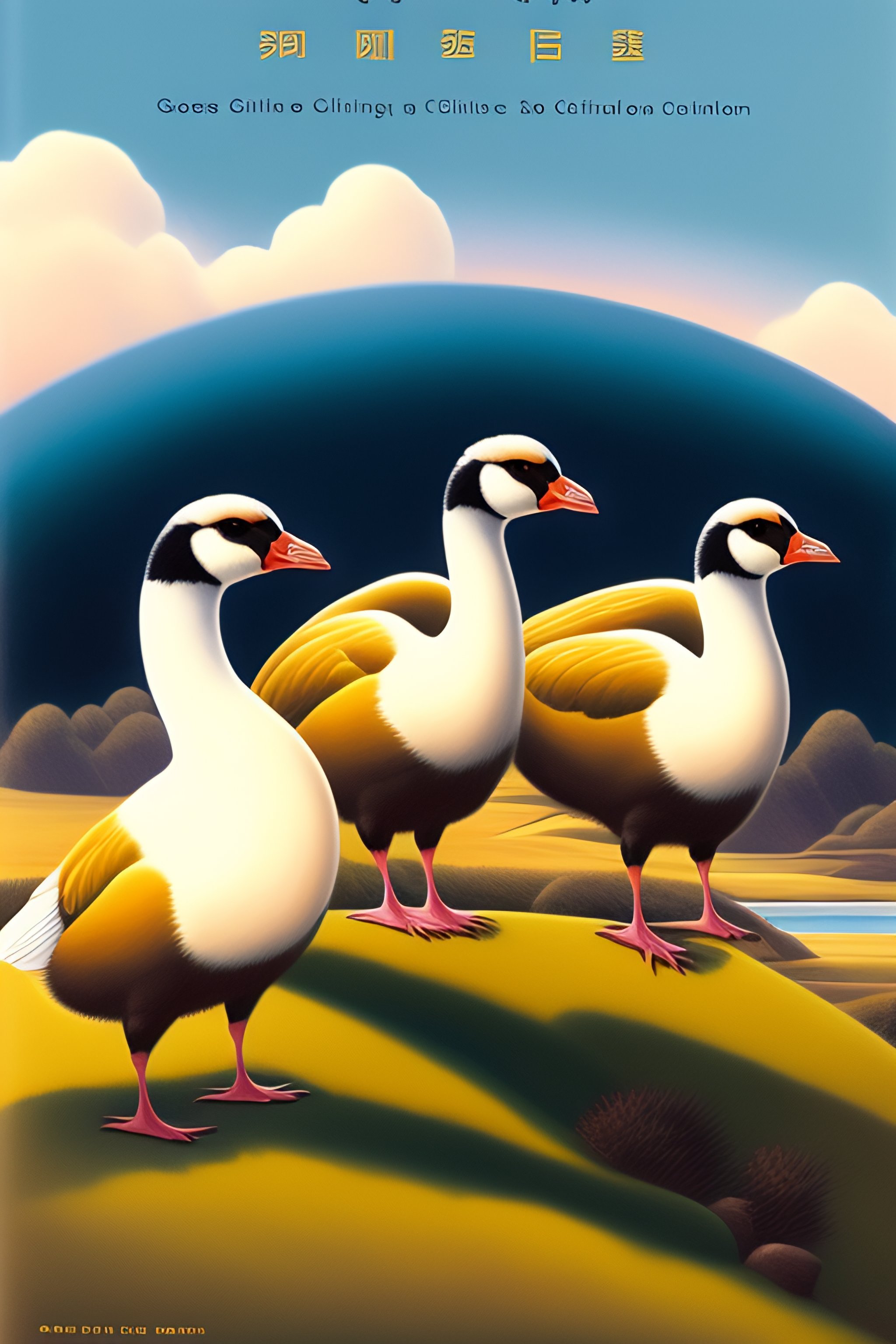 Geese V Formation Cartoon