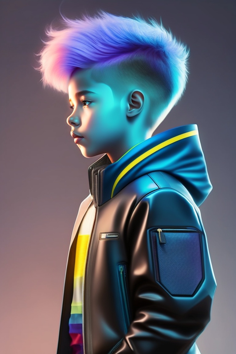 Lexica - Make this person a futuristic boy