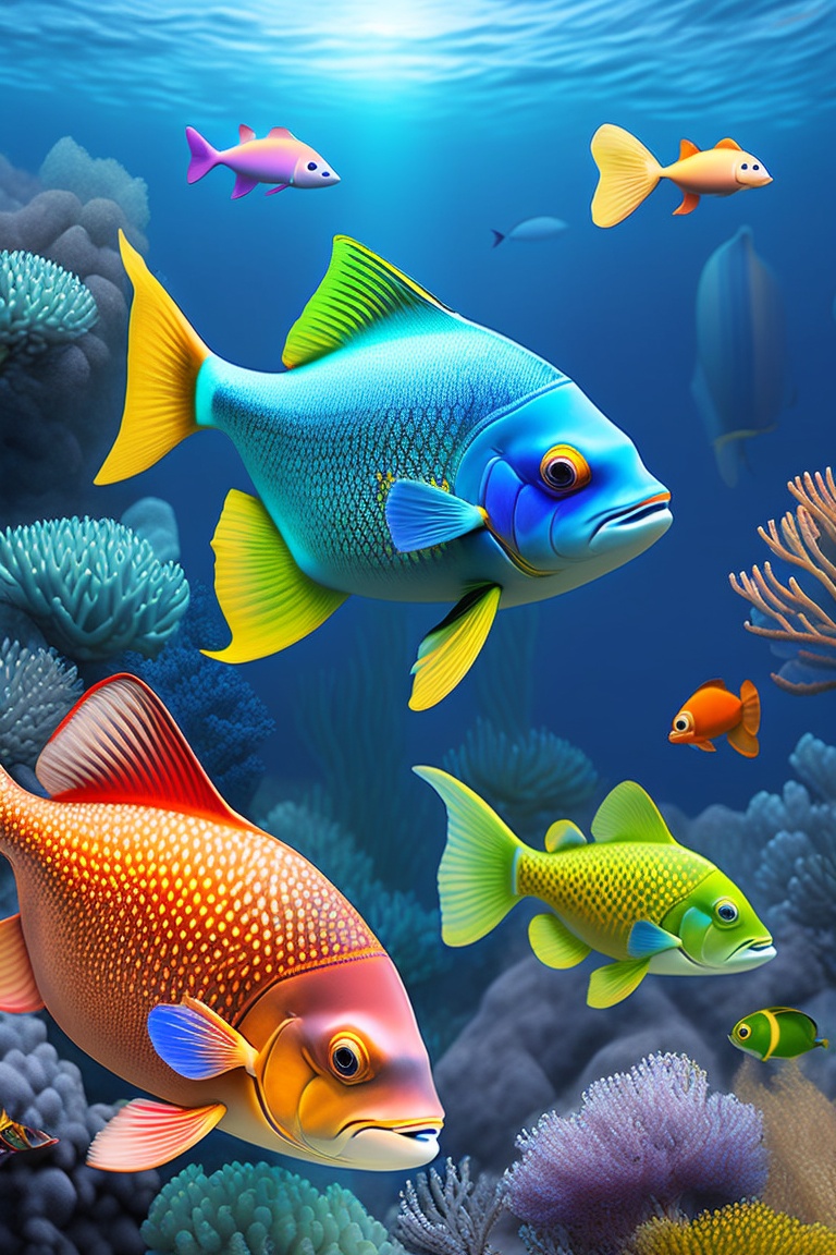 Lexica - In which many fish lived, one fish whose color was blue