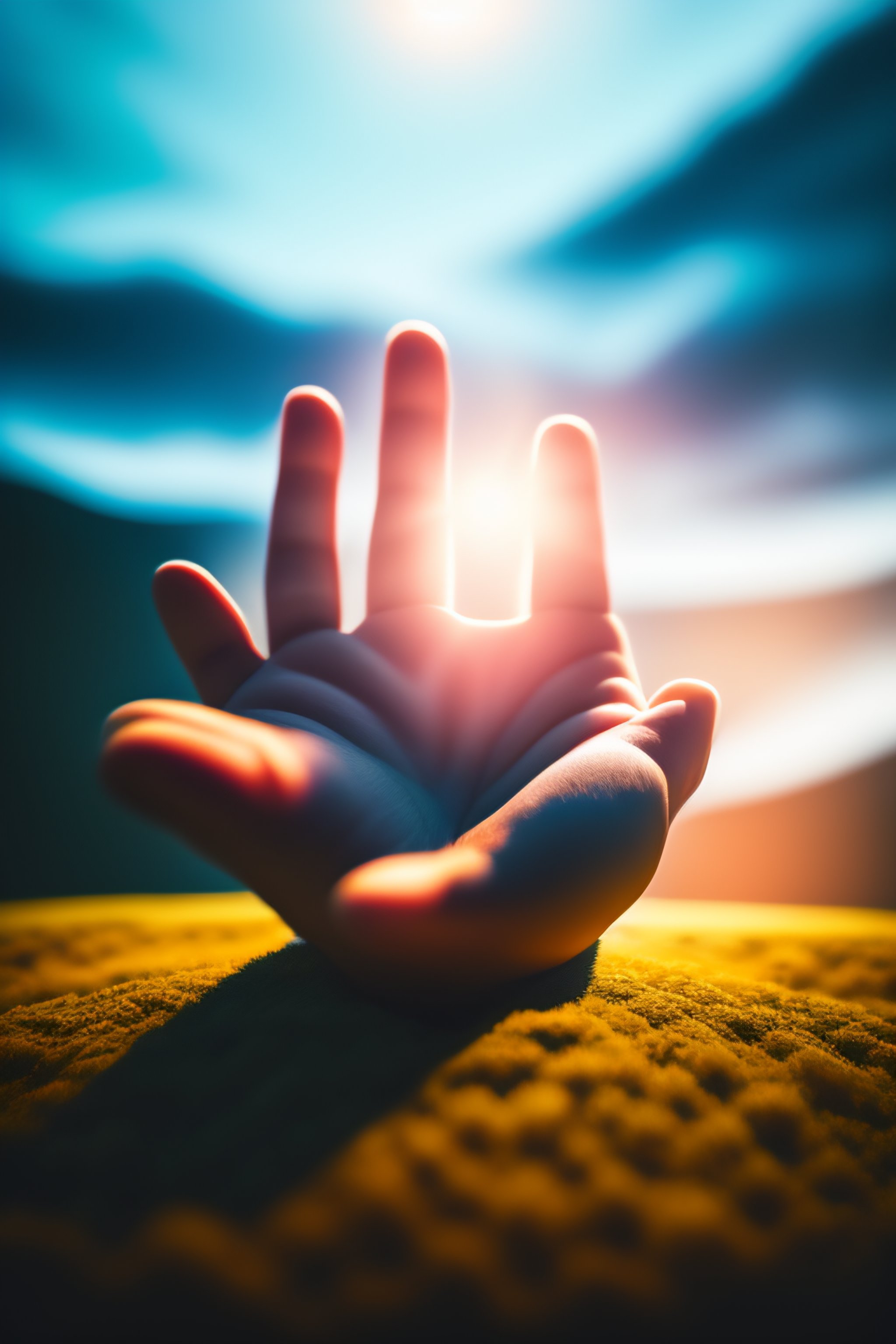 Lexica - Hand floating, sharp, 35 mm, 8k, cinematic lighting, cinematic ...