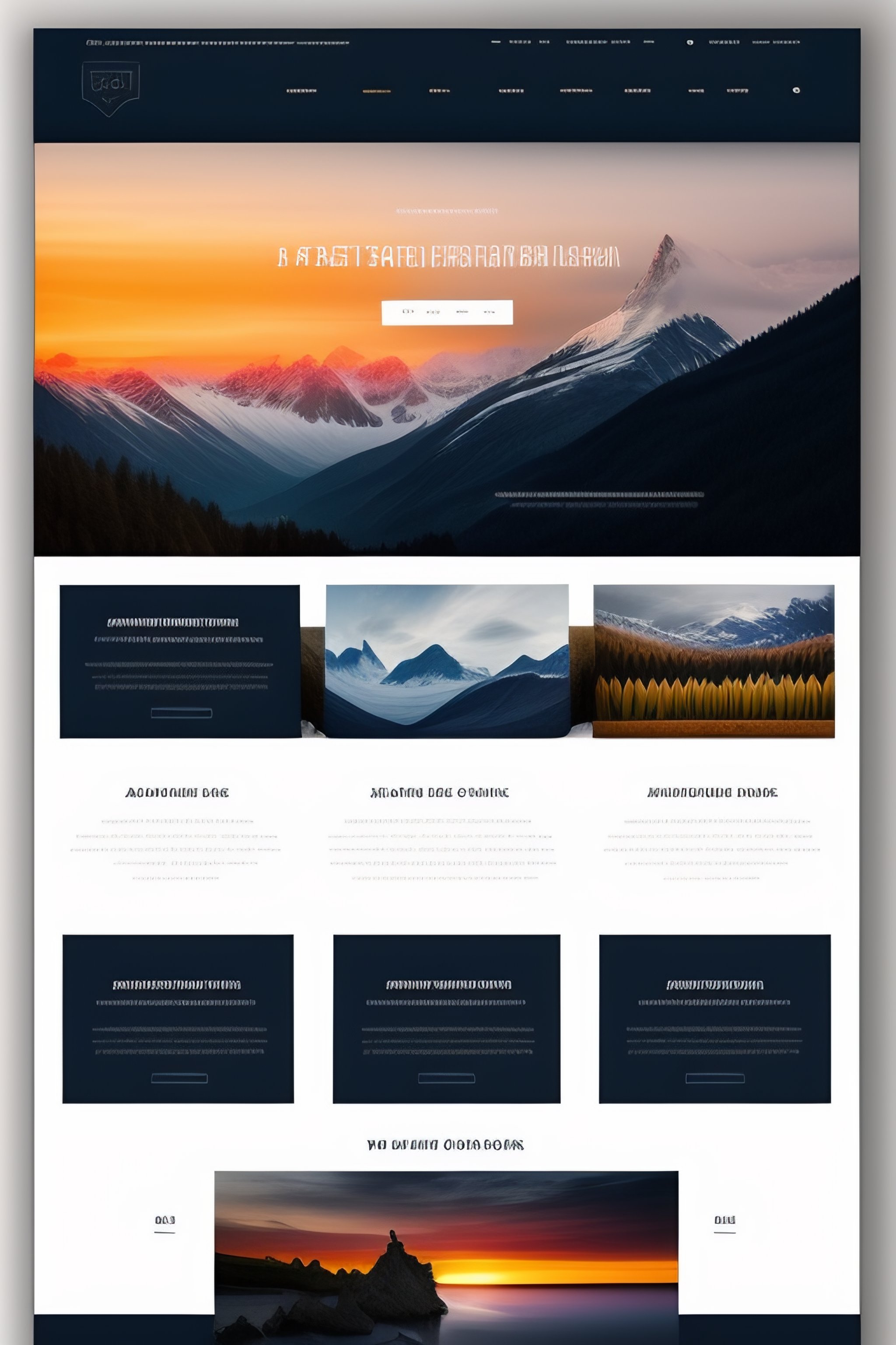 Lexica - Modern website layout