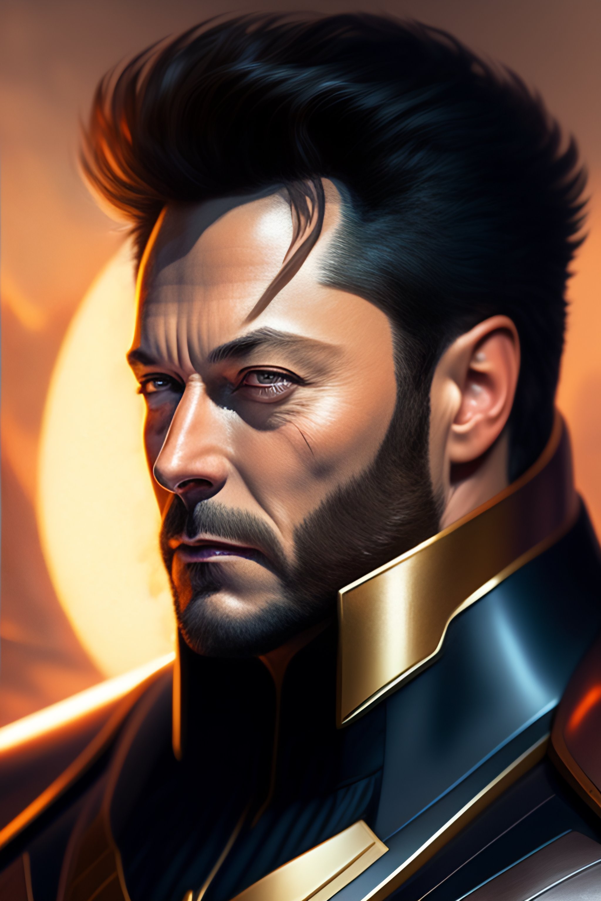 Lexica - Elon musk as wolverine, realistic portrait, symmetrical ...