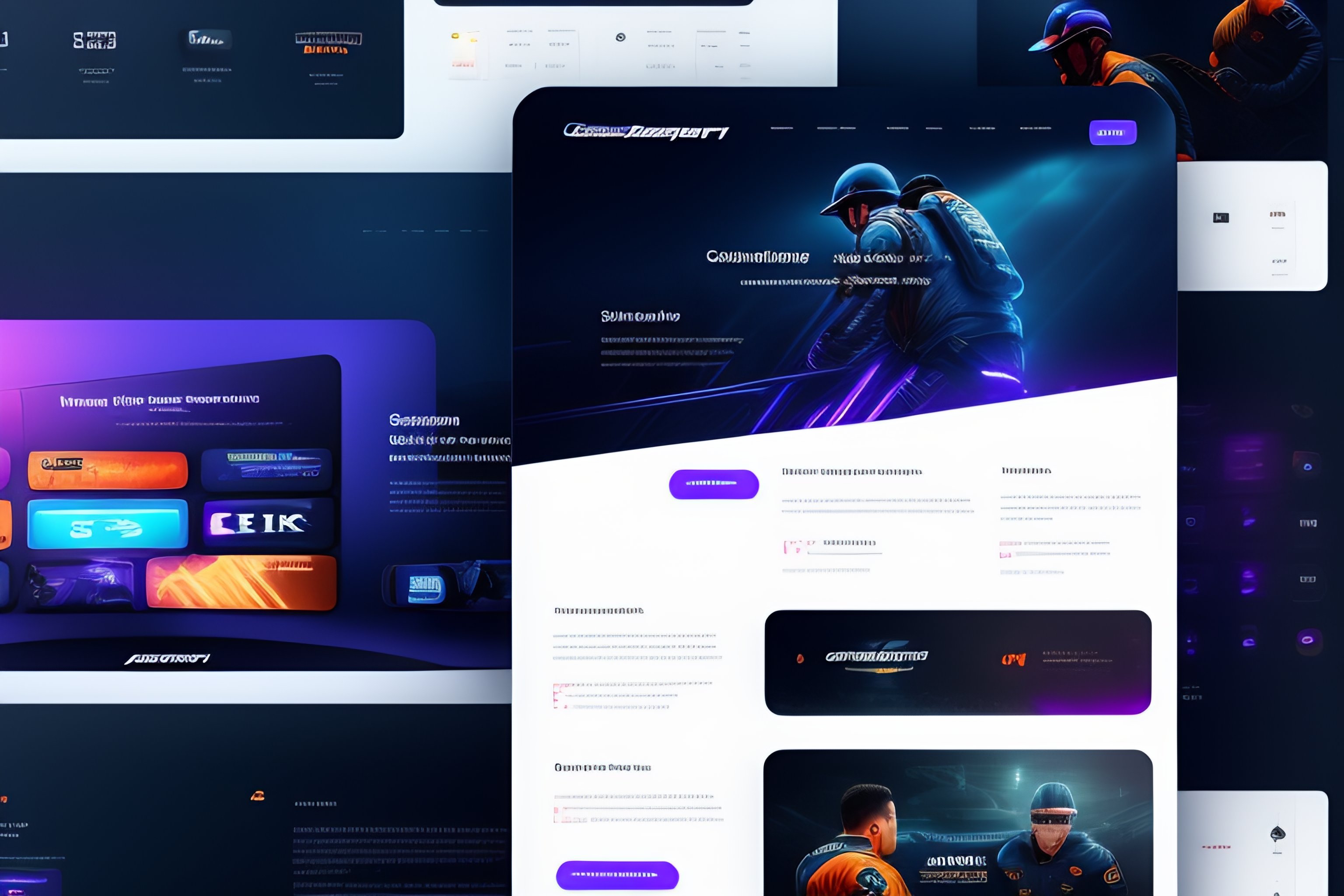 Lexica - Cybersports ladder page of a website UI/UX for a video streaming service, twitch like ...