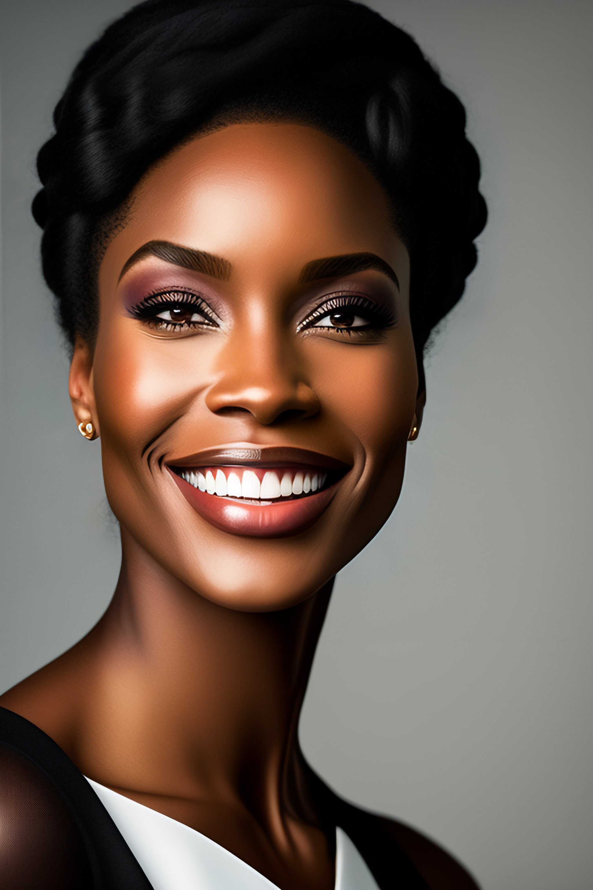 Lexica - Black woman smiling