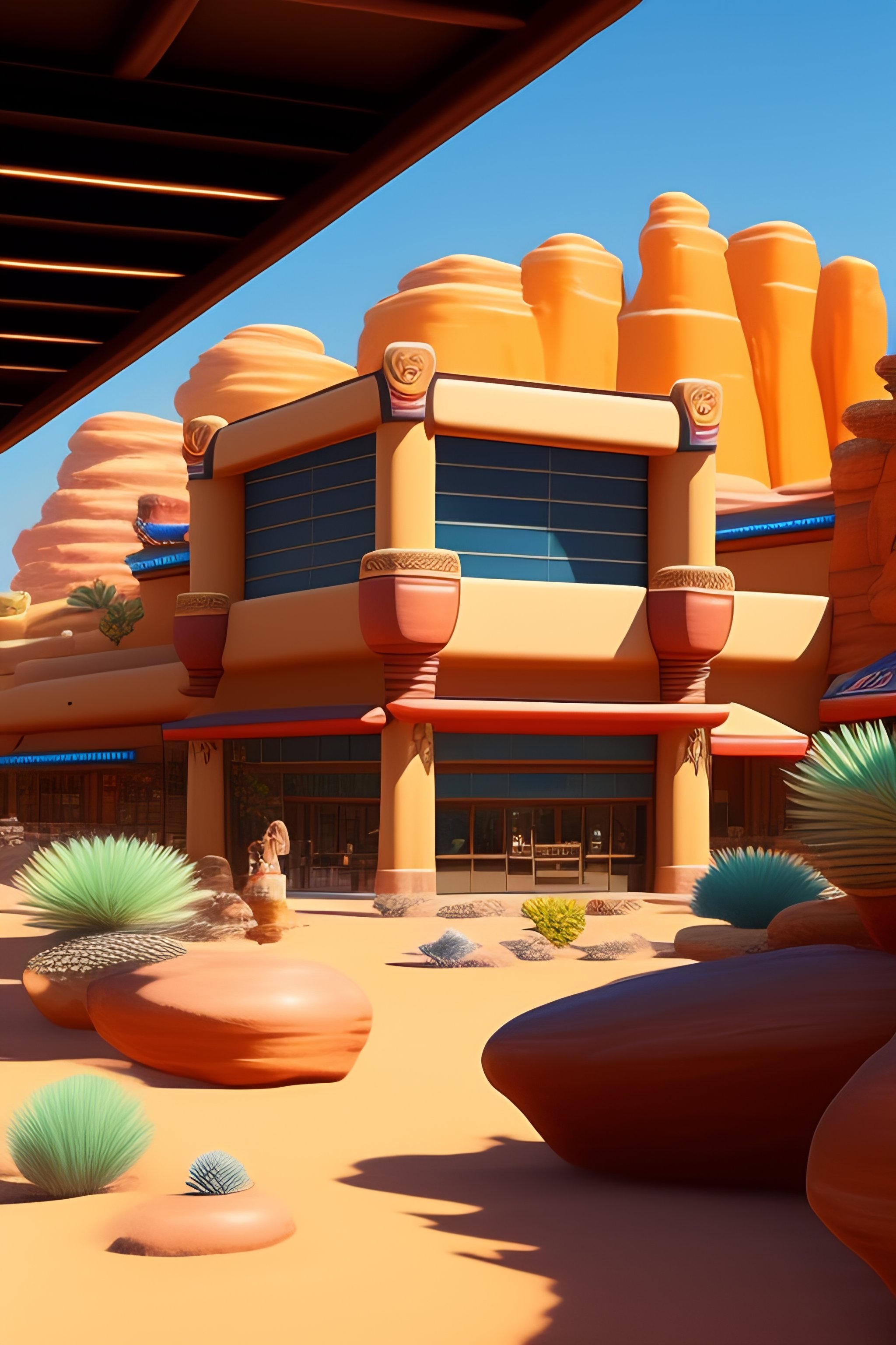 Lexica - A desert bobcat in a busy shopping mall in Arizona. Japanese ...