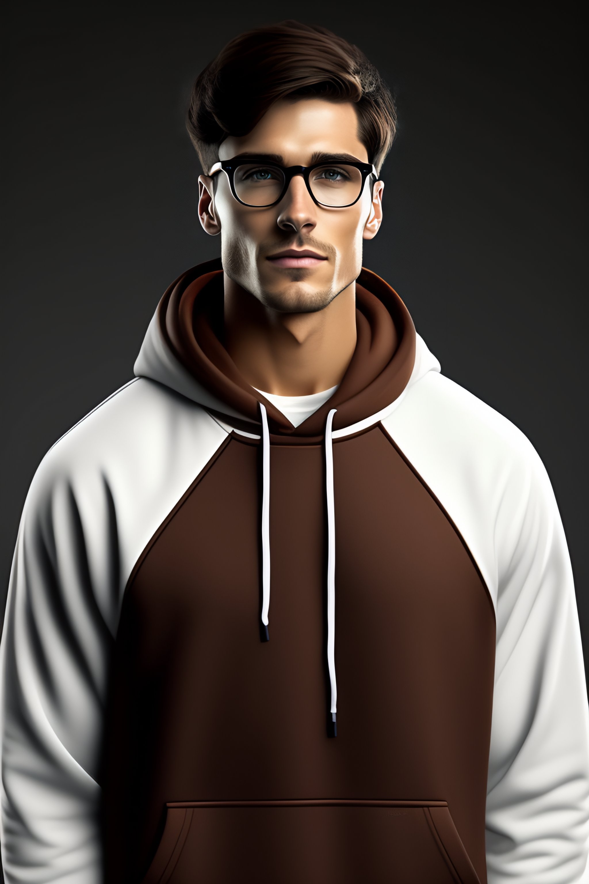 Lexica - White guy, short brown hair, very thin round-ish glasses ...