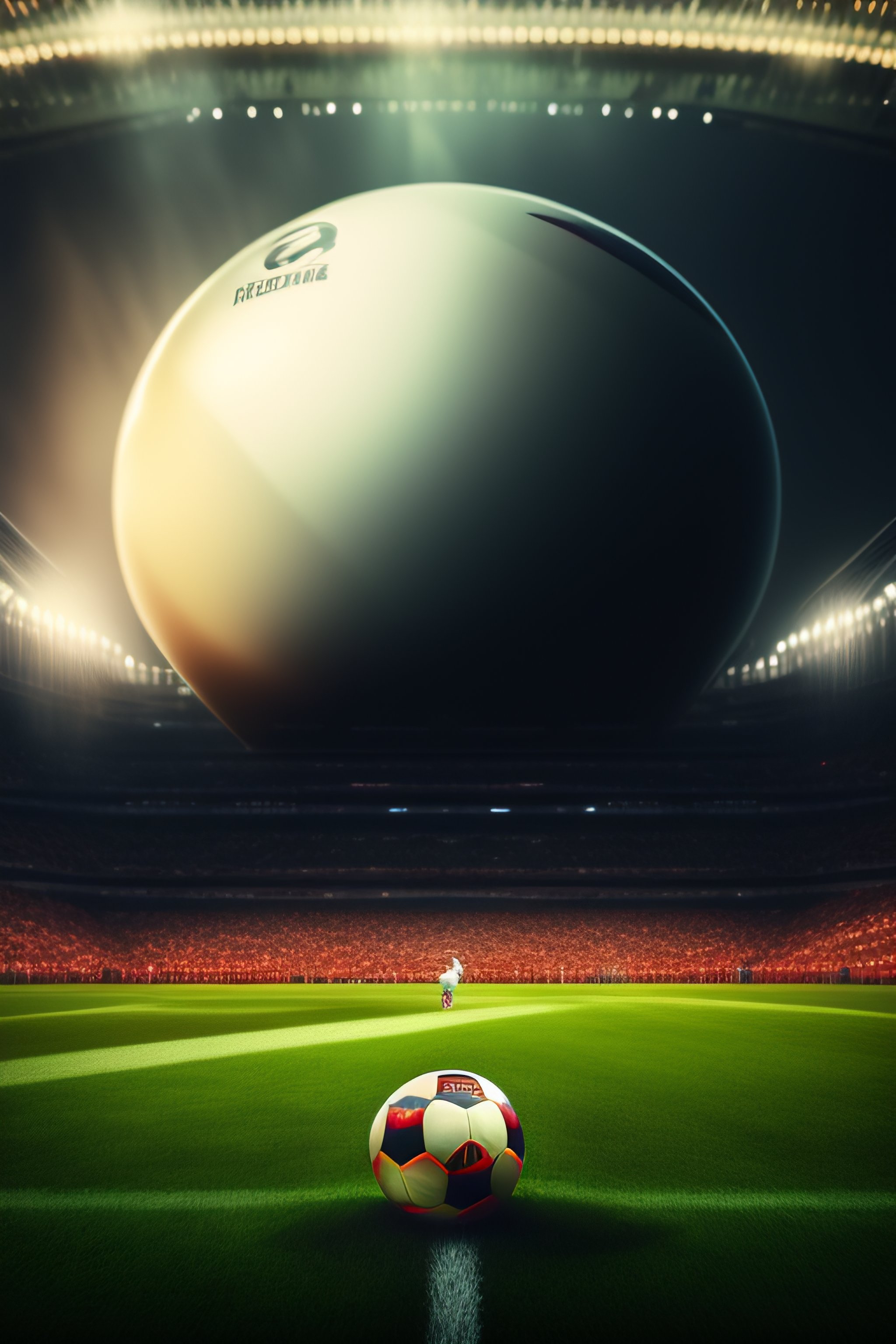 Lexica - 8k shot of C-Ronaldo, standing with the ball, facing the ...