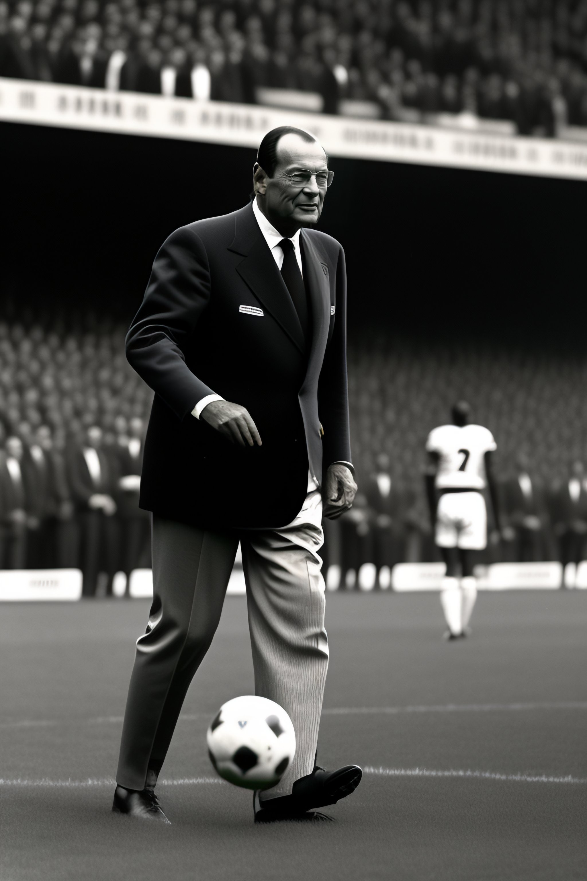 Lexica - Jacques Chirac en joueur de Football