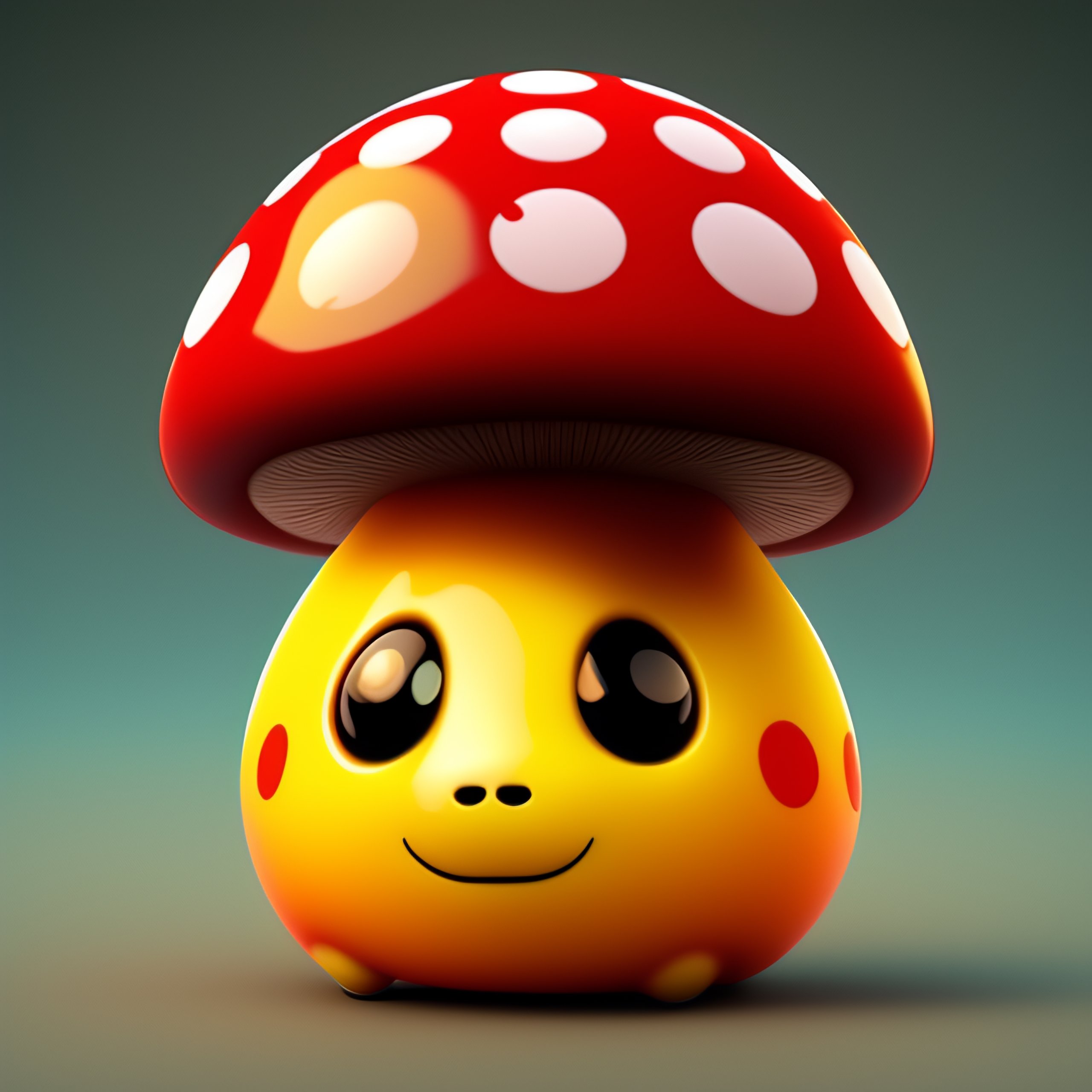 Lexica - A cute mushroom game character
