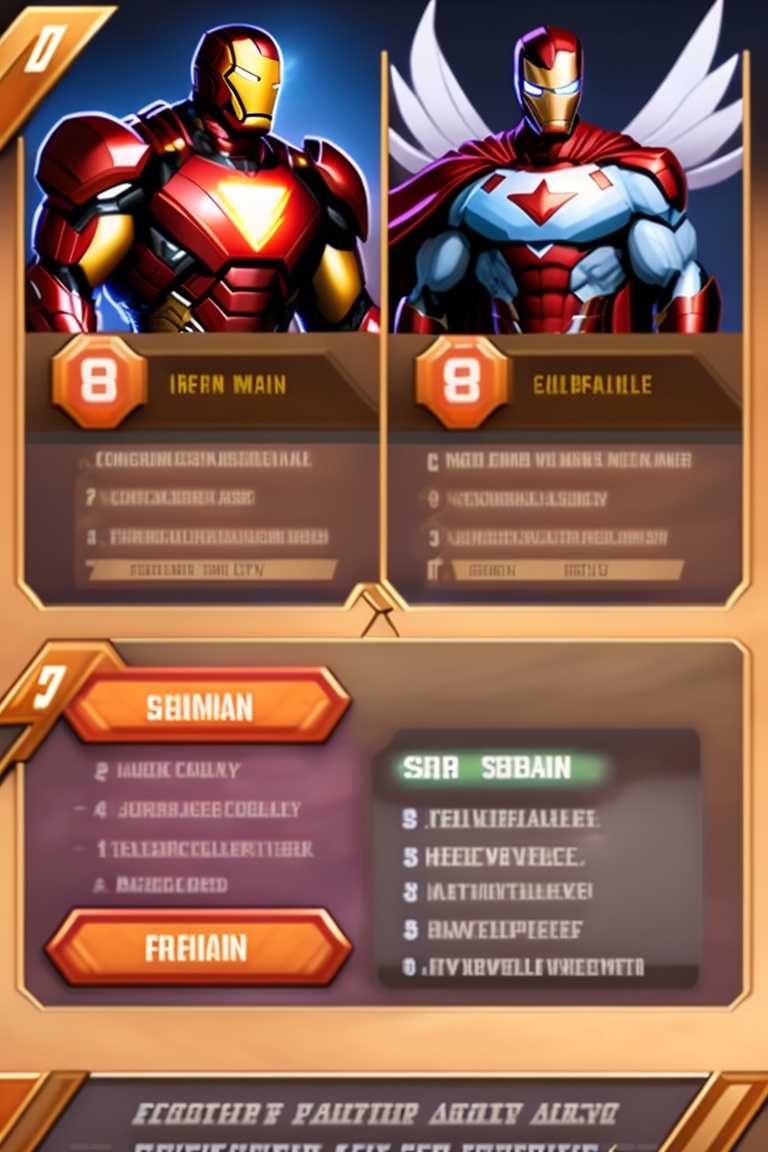 Lexica - Cards. Sure thing! Here are 5 examples of hero cards and their ...