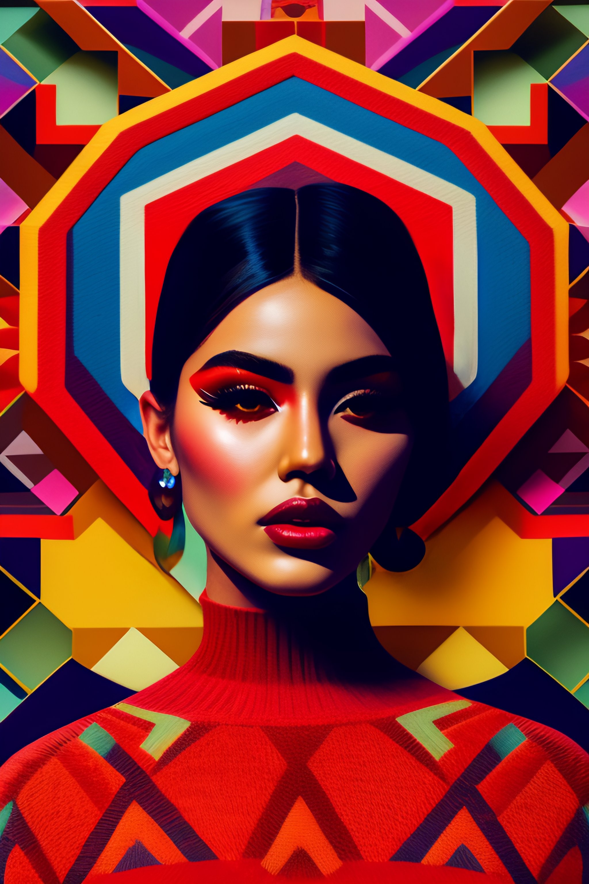 Lexica - Persian pop art , fashion style, urban art , Persian Carpet ...