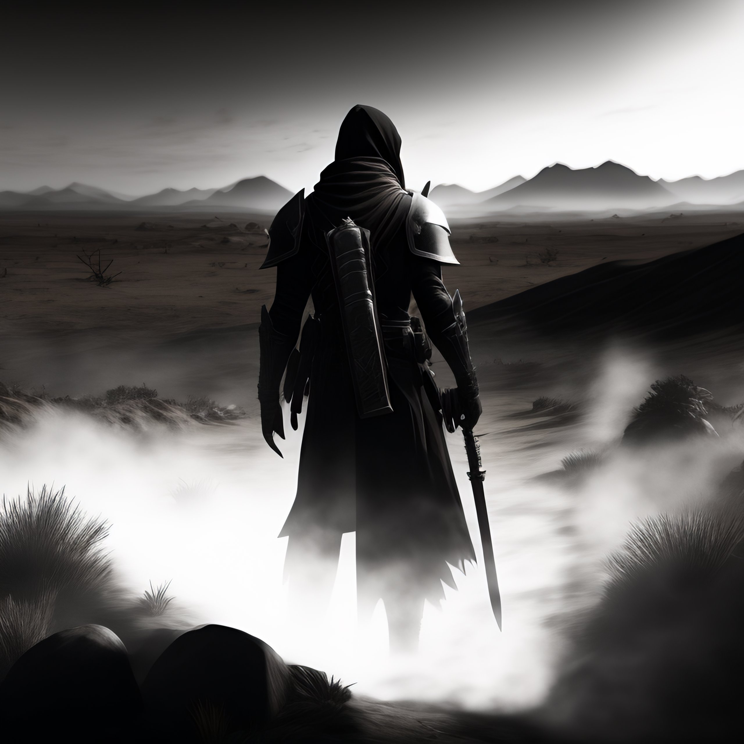 Lexica - Hand scketch of a destiny 2 character at midnight. in a ...