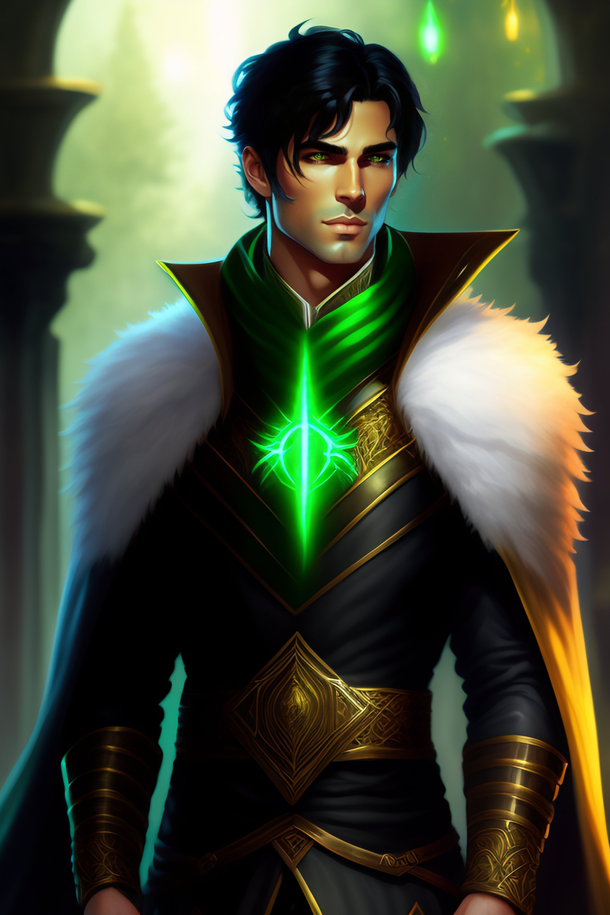 Lexica - Magic the gathering, Planeswalker, Black hair, Black and green ...