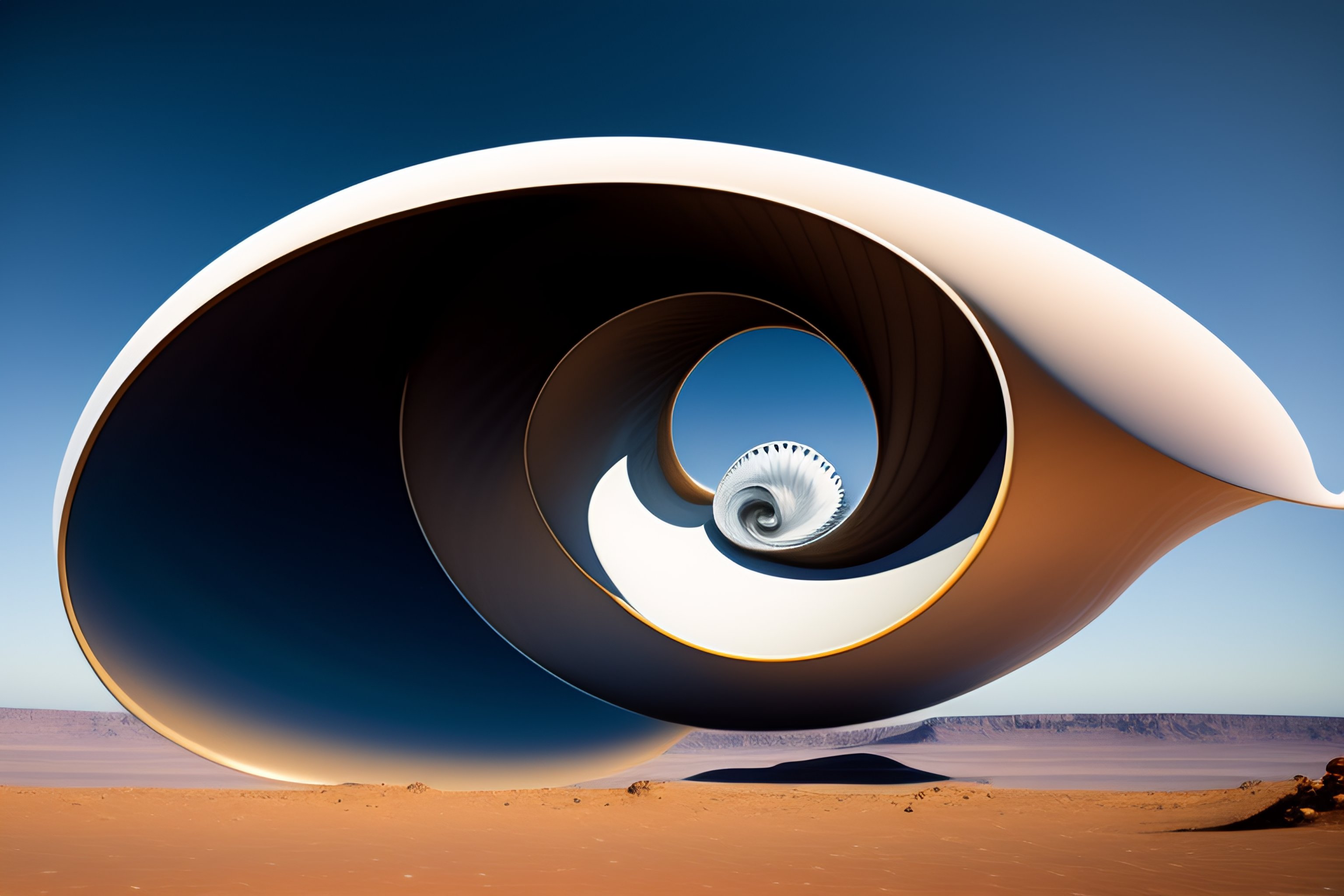 Lexica - Silver nautilus shell is a spaceship