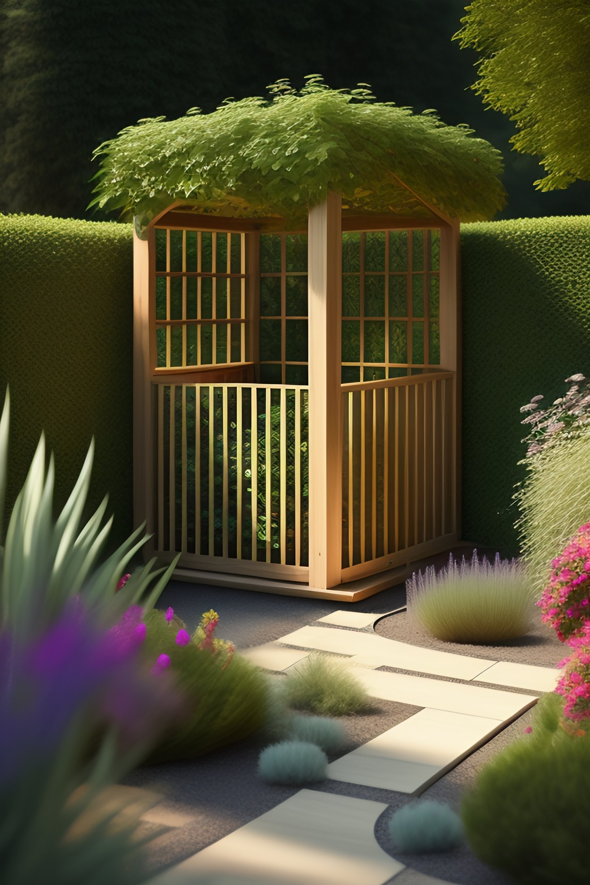 Lexica - Garden wood square