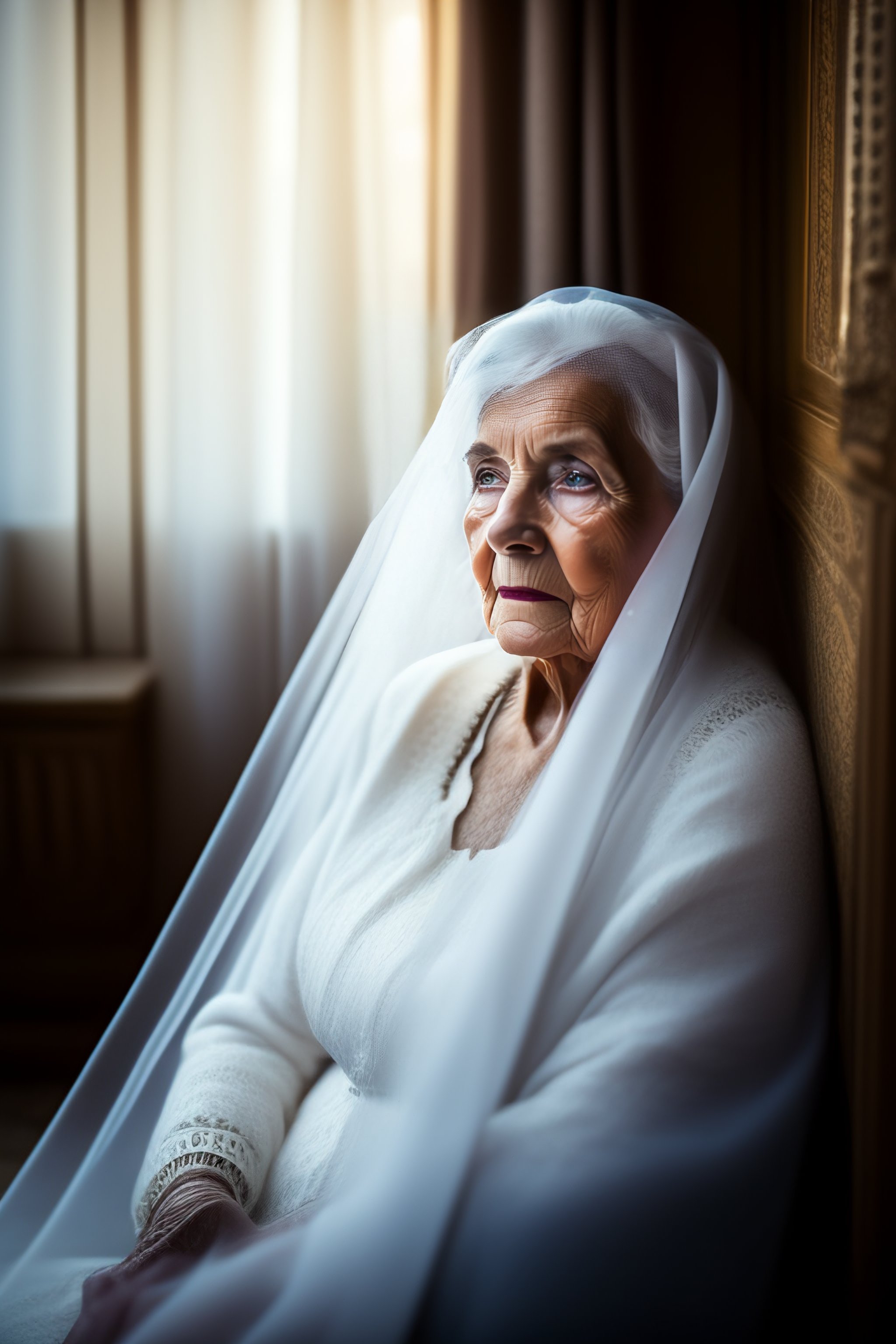 Lexica - An ultrarrealistic photo of a beautiful woman over 85 years ...