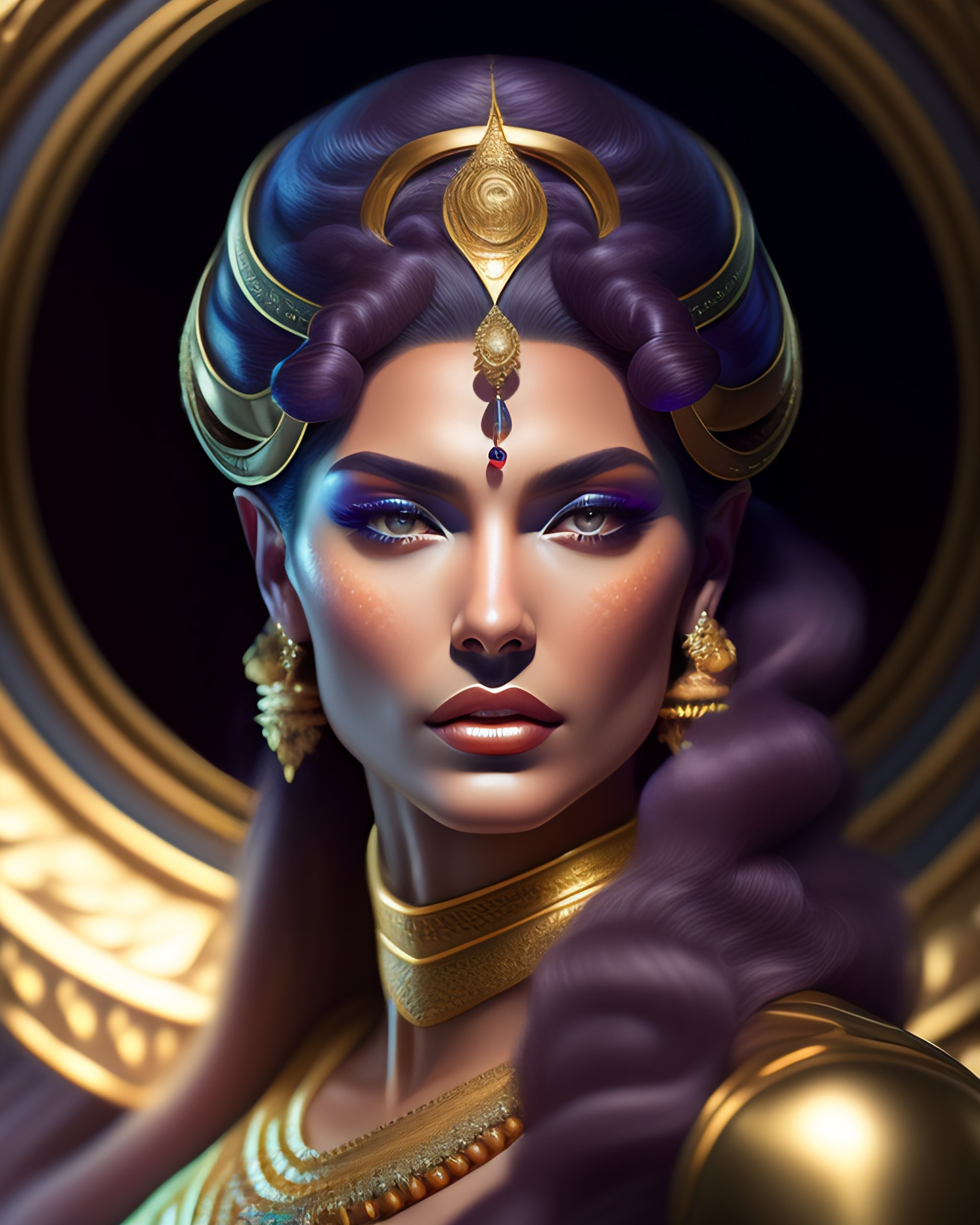 Lexica - Digital painting of a medusa in the style of stefan kostic ...