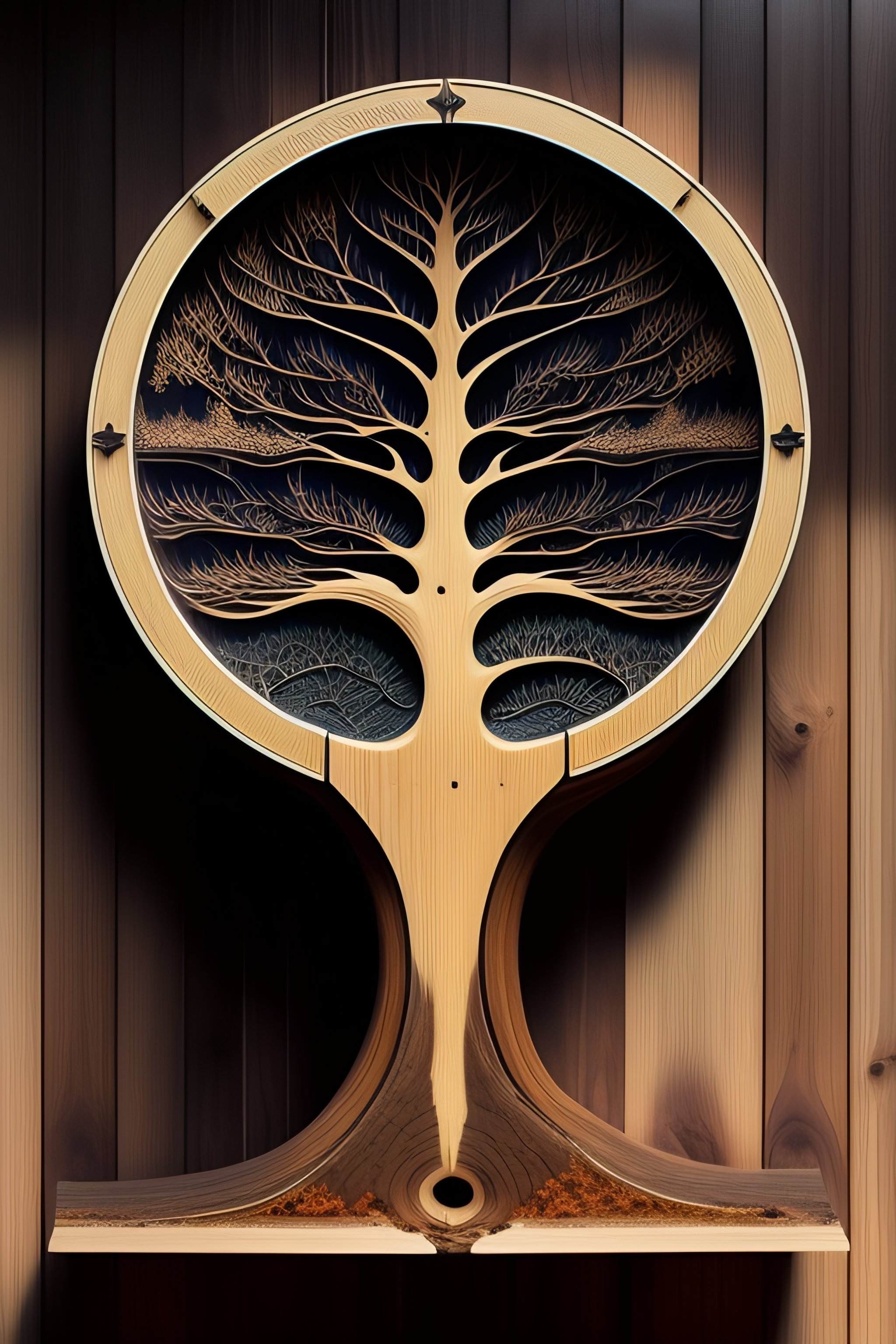 Lexica - A tree stump with a cross section cut in half, a woodcut by Aaron Nagel,, behance ...