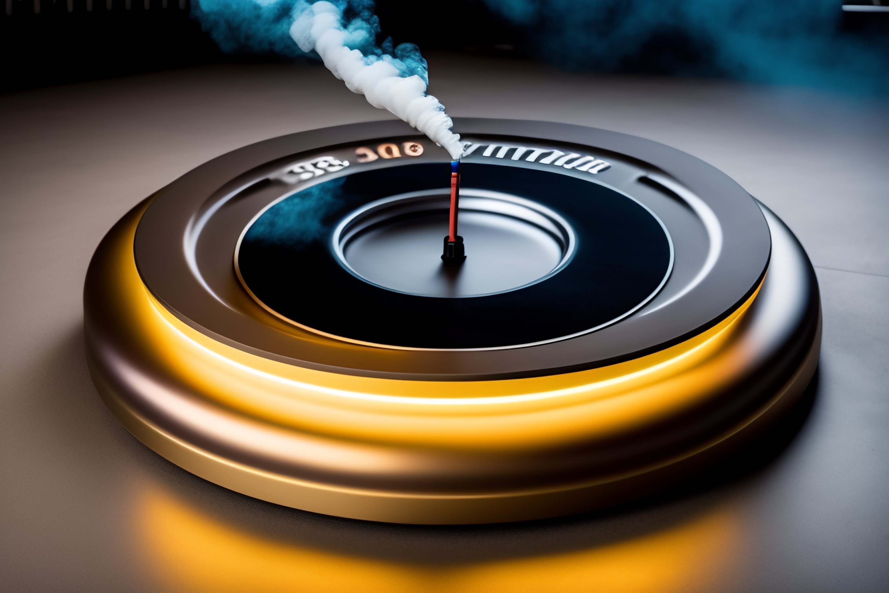 Lexica - Olympic weight plate, smoke, stage lights