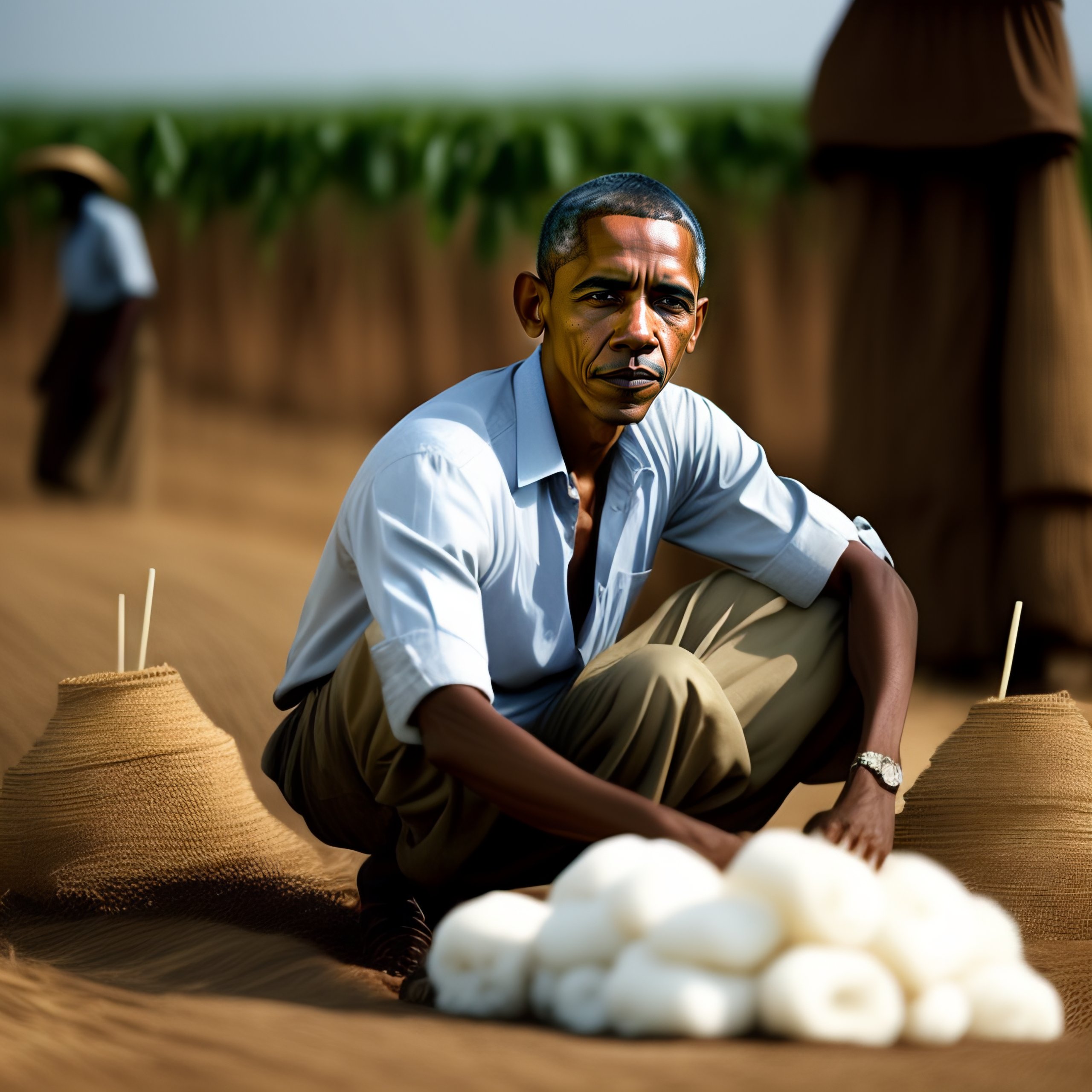 Lexica - Barack obama as a forced labour field worker us hand picking ...