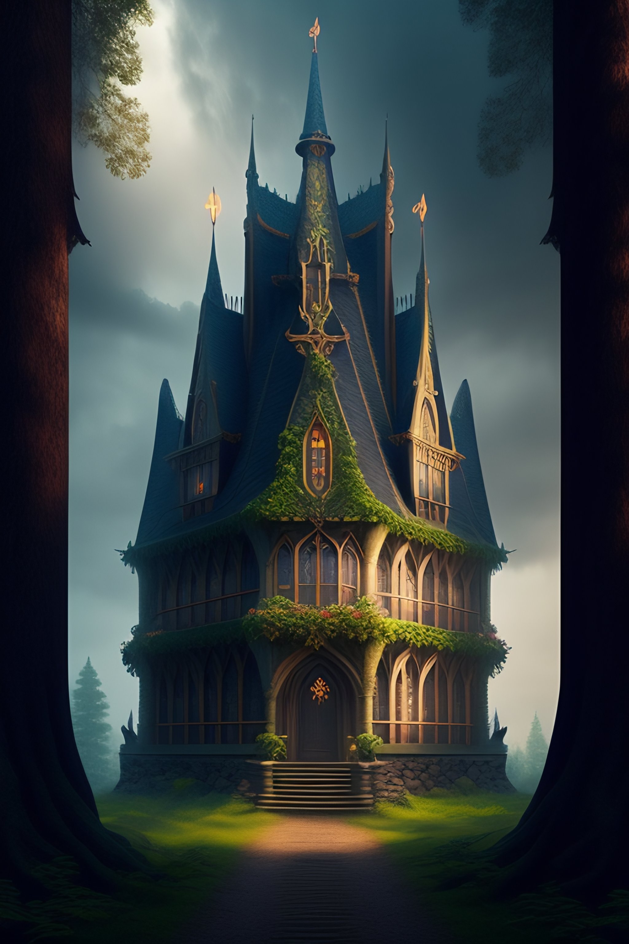 Lexica - Gothic elven castle in the forest