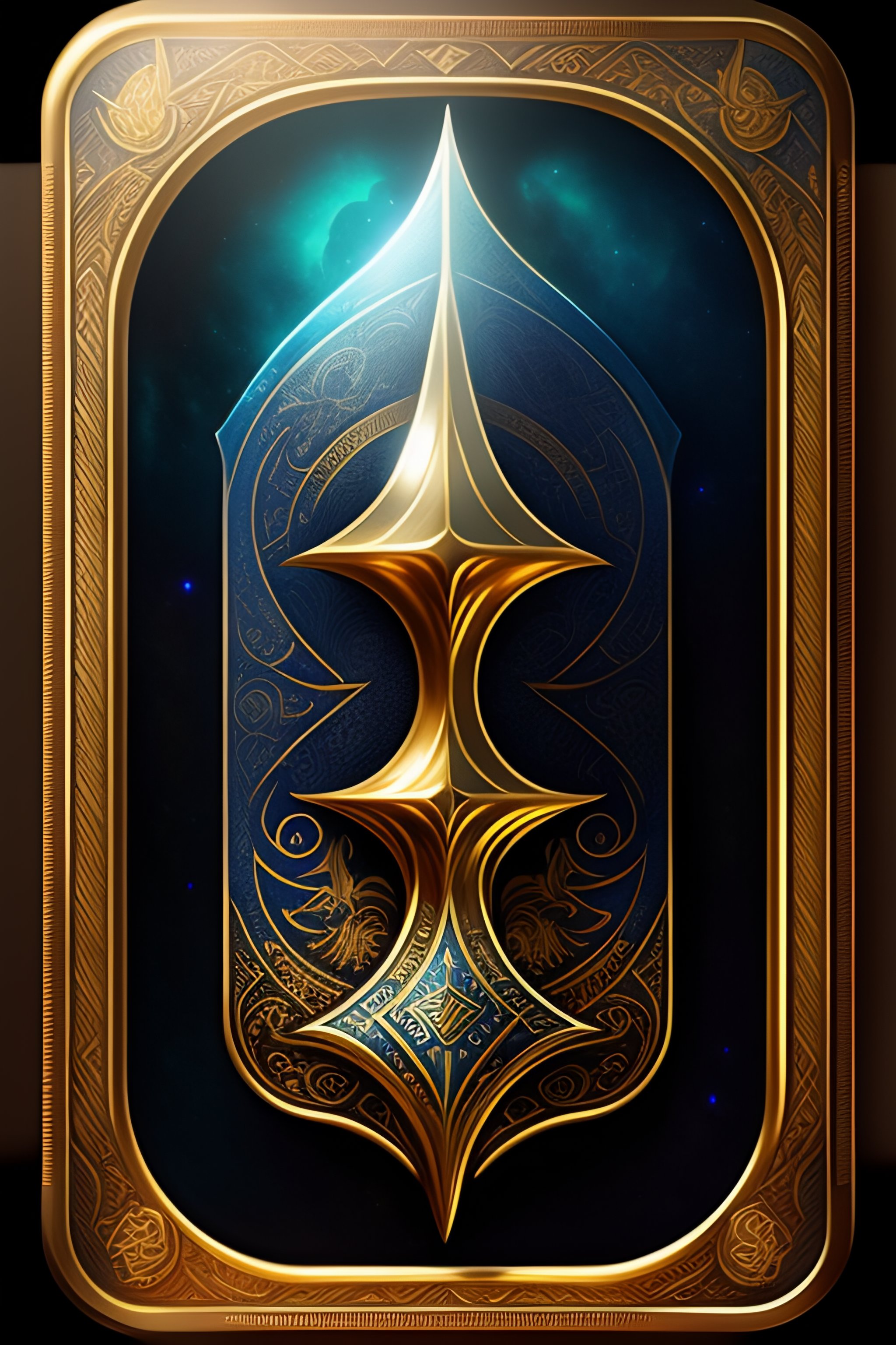 Lexica - Ace of spades card, egyptian symbol, atlantis