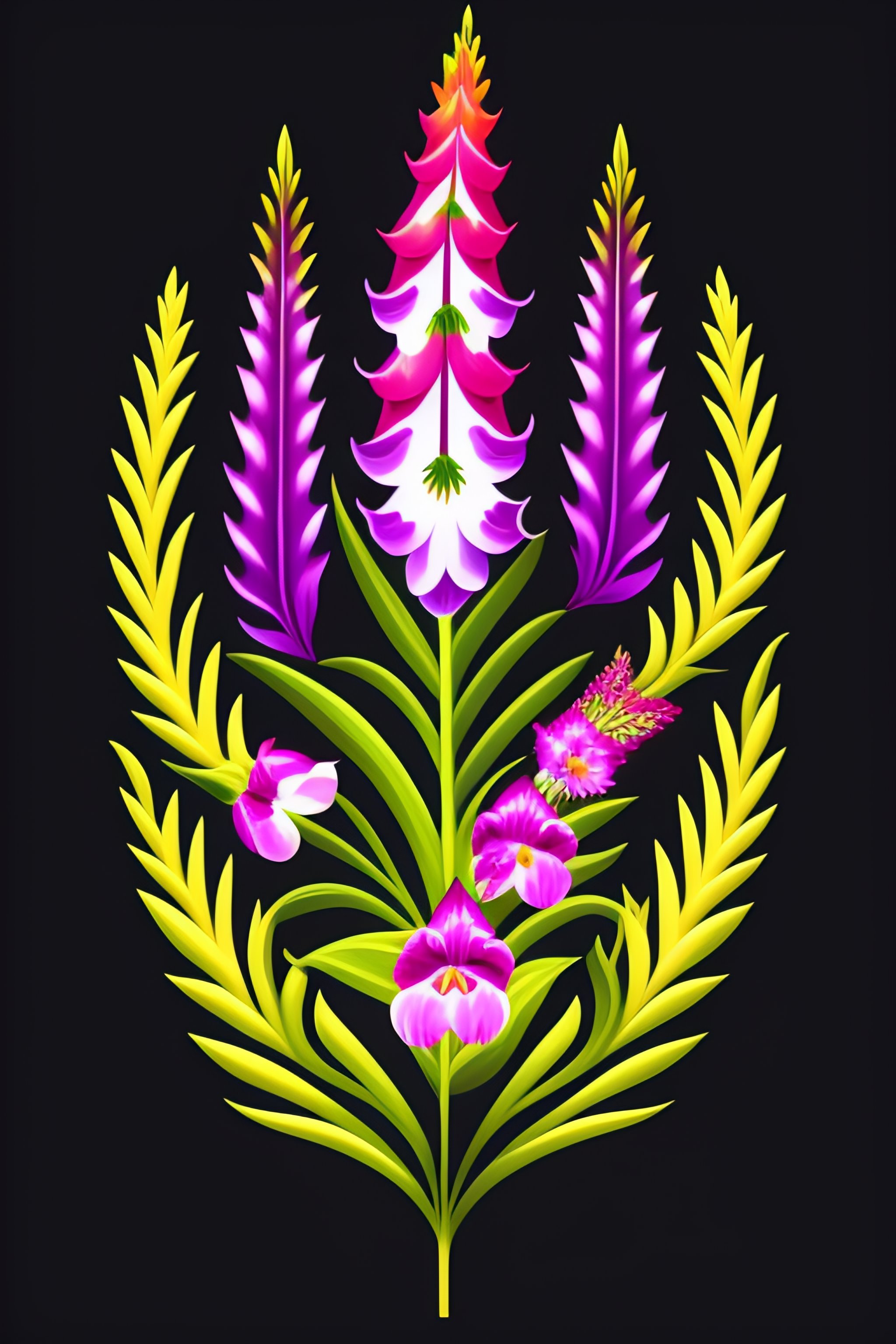 Lexica - Foxglove black vector logo