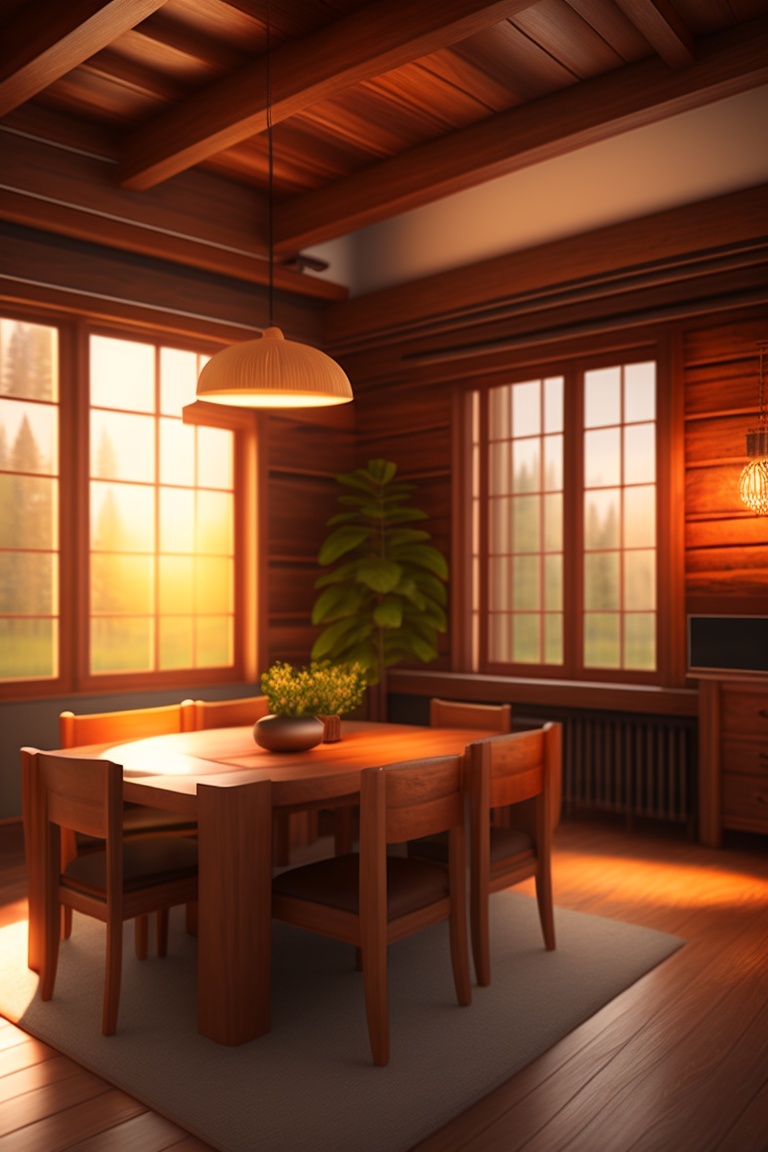 Lexica - "Capture a photorealistic image of a rustic living room ...