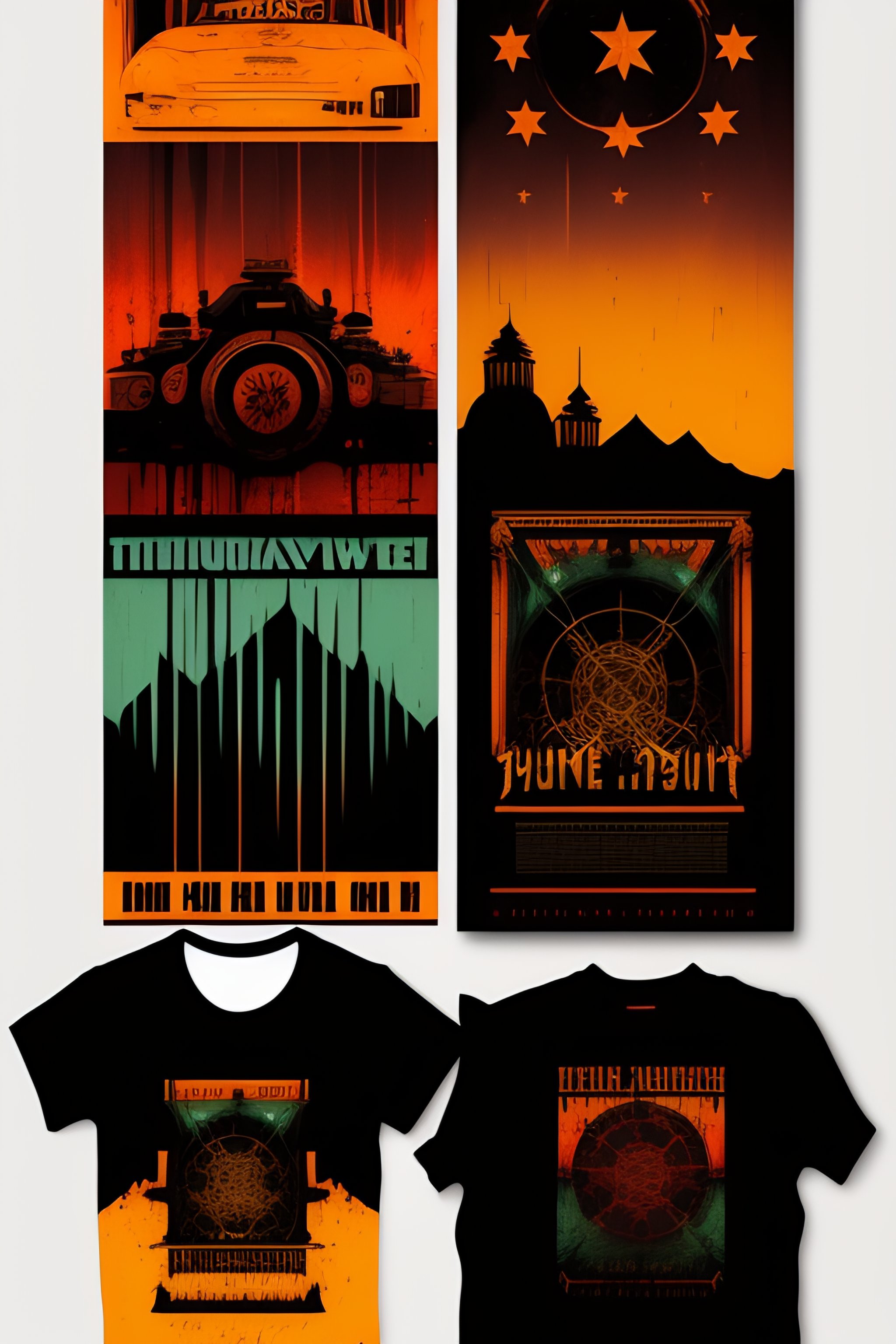 Lexica - Vector, graphic novel, grunge, geometric horror tshirt design
