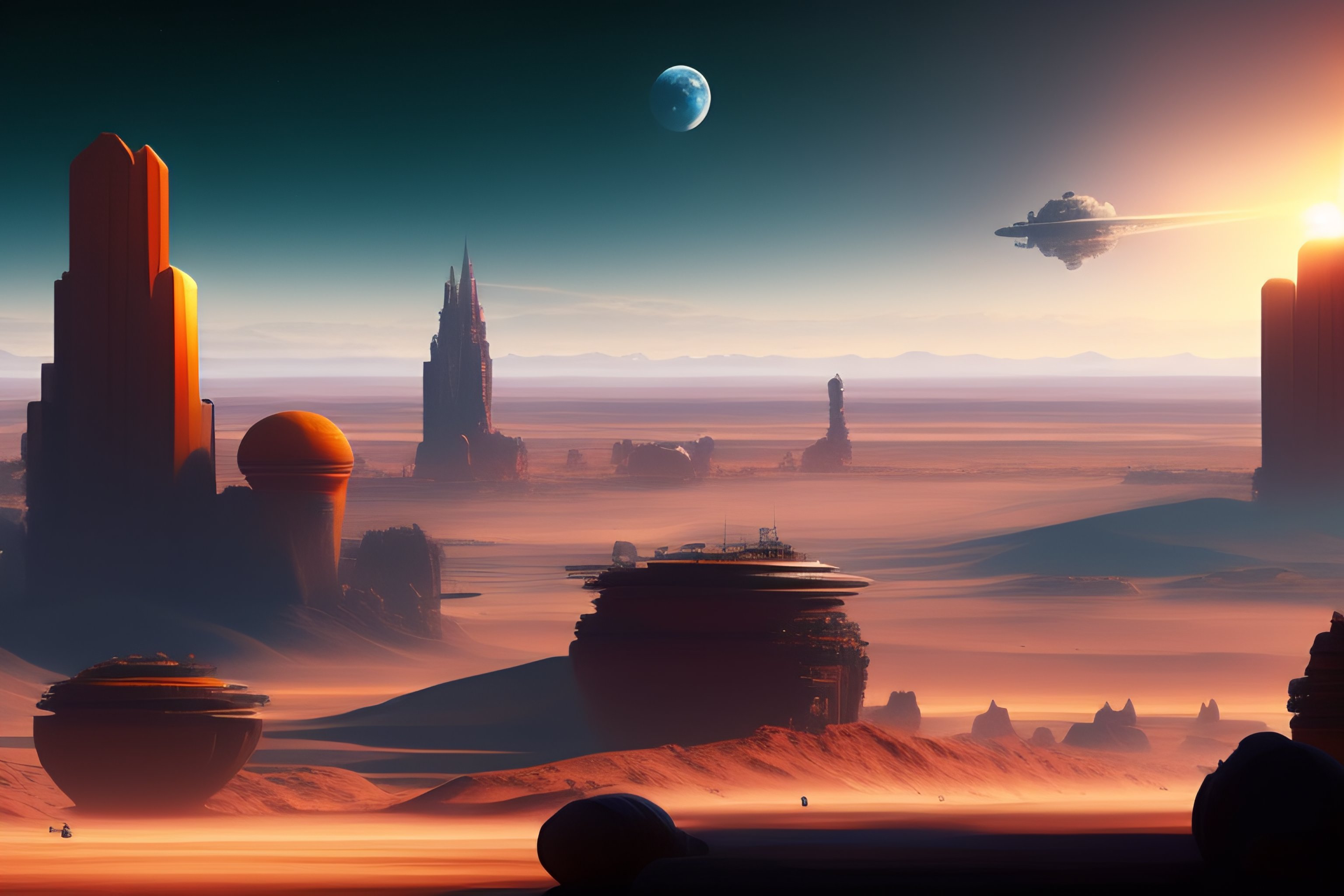 Desolate City Landscape