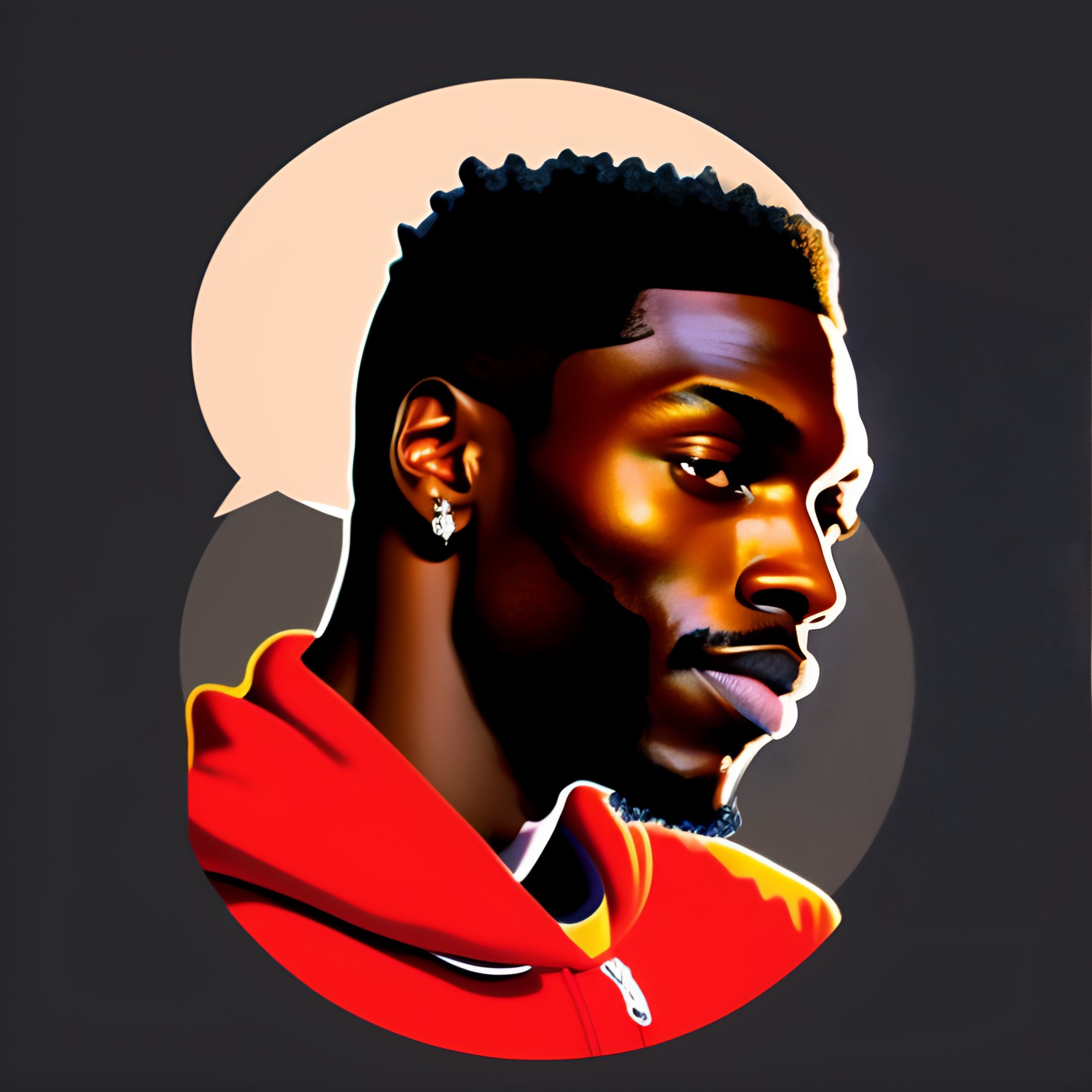 Lexica - A discord emote of MKBHD pointing a finger gun