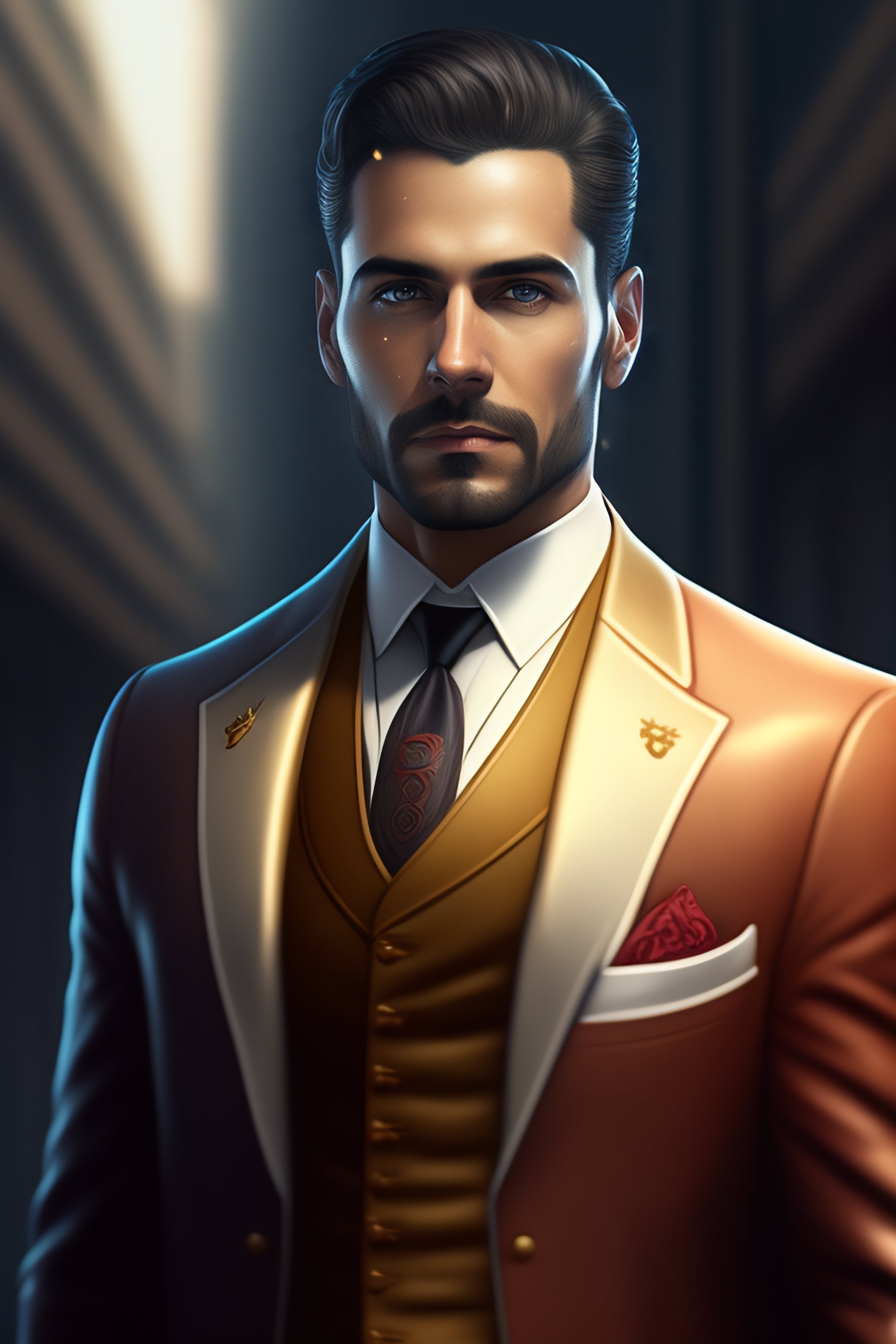 Lexica - Portrait of a parapsychologist, 1920, with used suit, epic ...