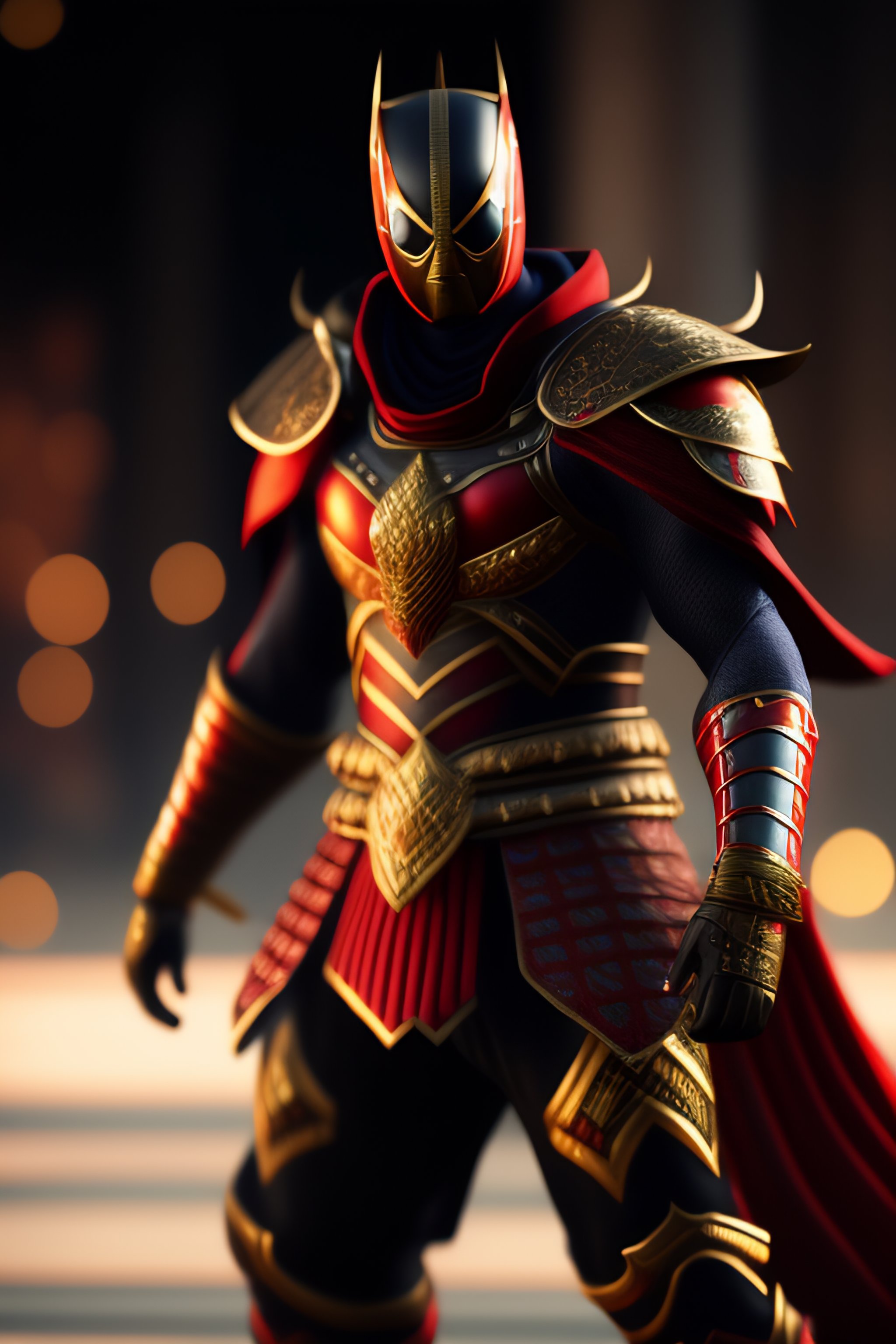 Lexica - Photo of full samurai armor dynasty warrior spiderman, 8k