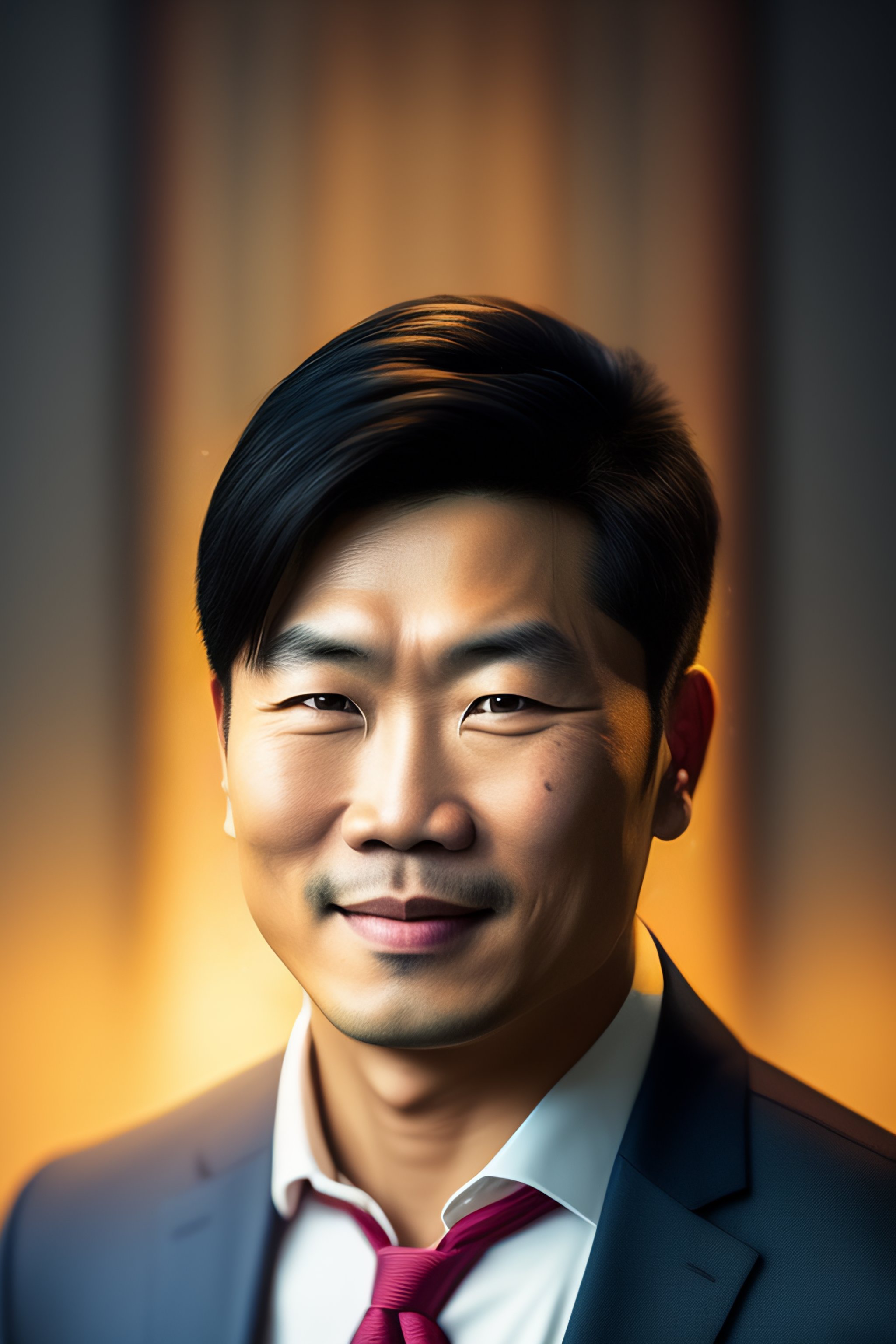 Lexica - Portrait of an Asian man who is a IT manager