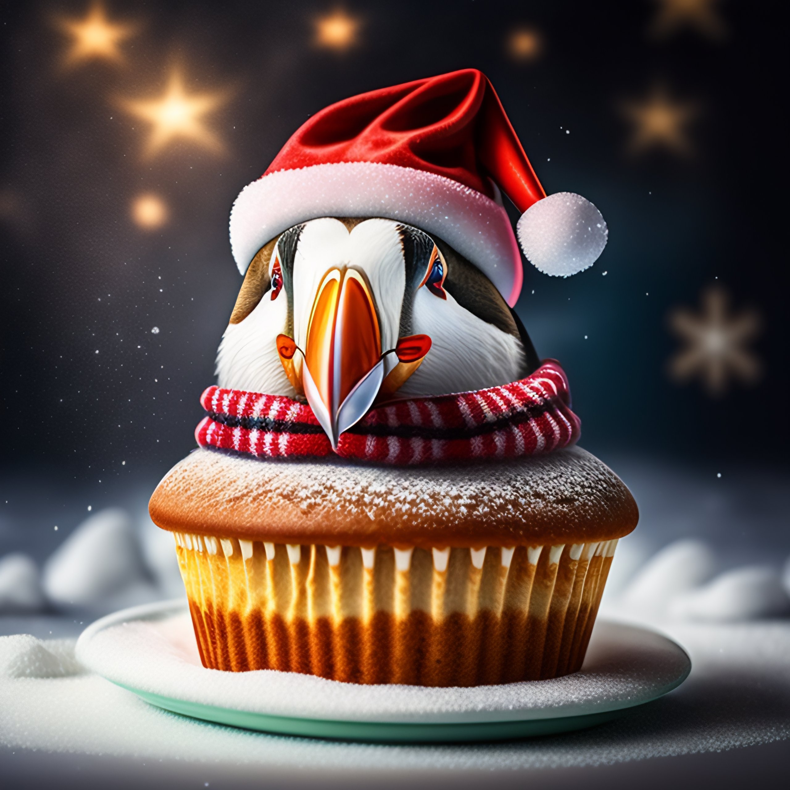 Lexica - Beautiful and bright advertising, painting of a puffin in ...