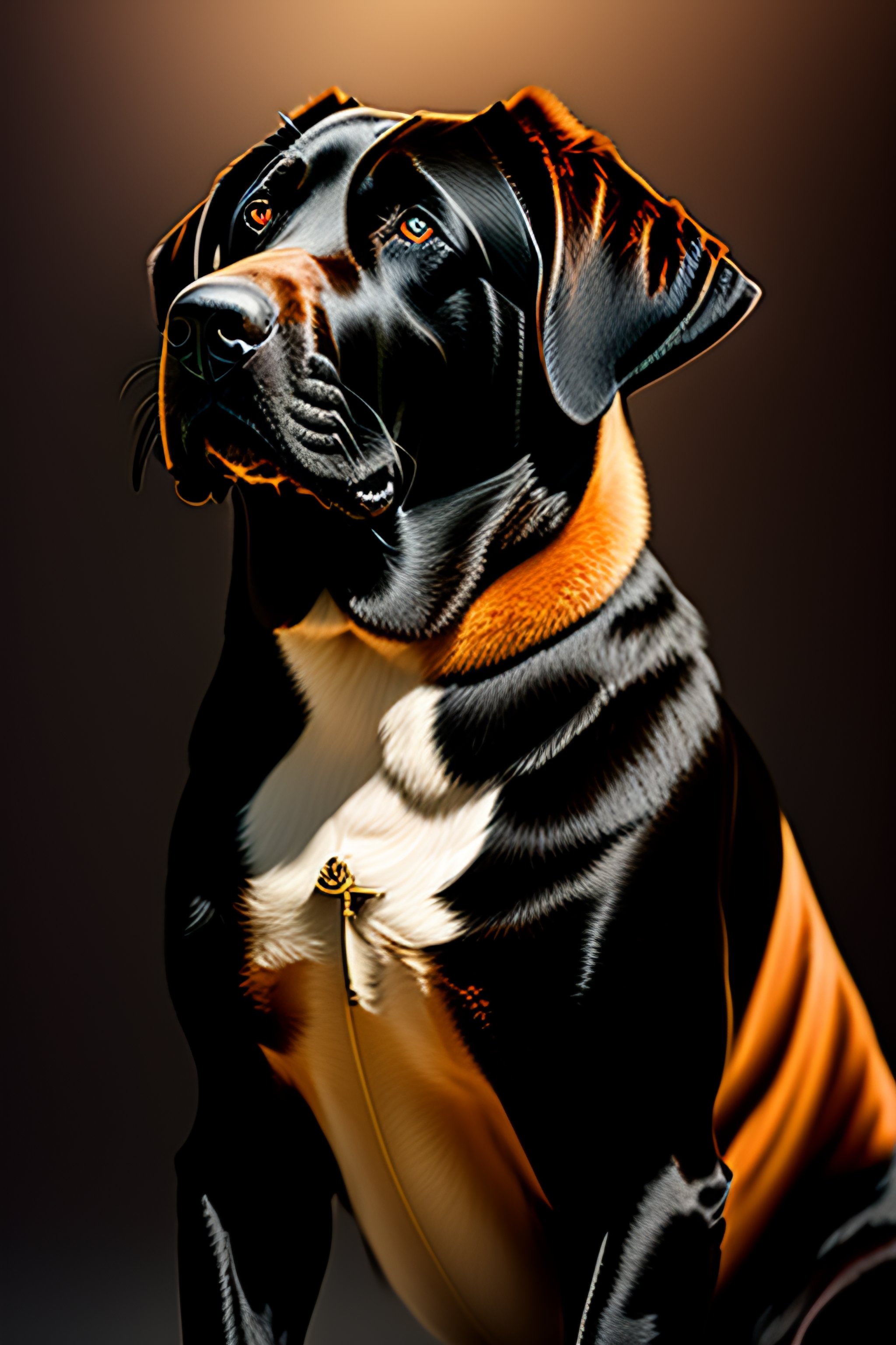 Lexica - Furry art of a male Black Labrador retriever dogman in a ...