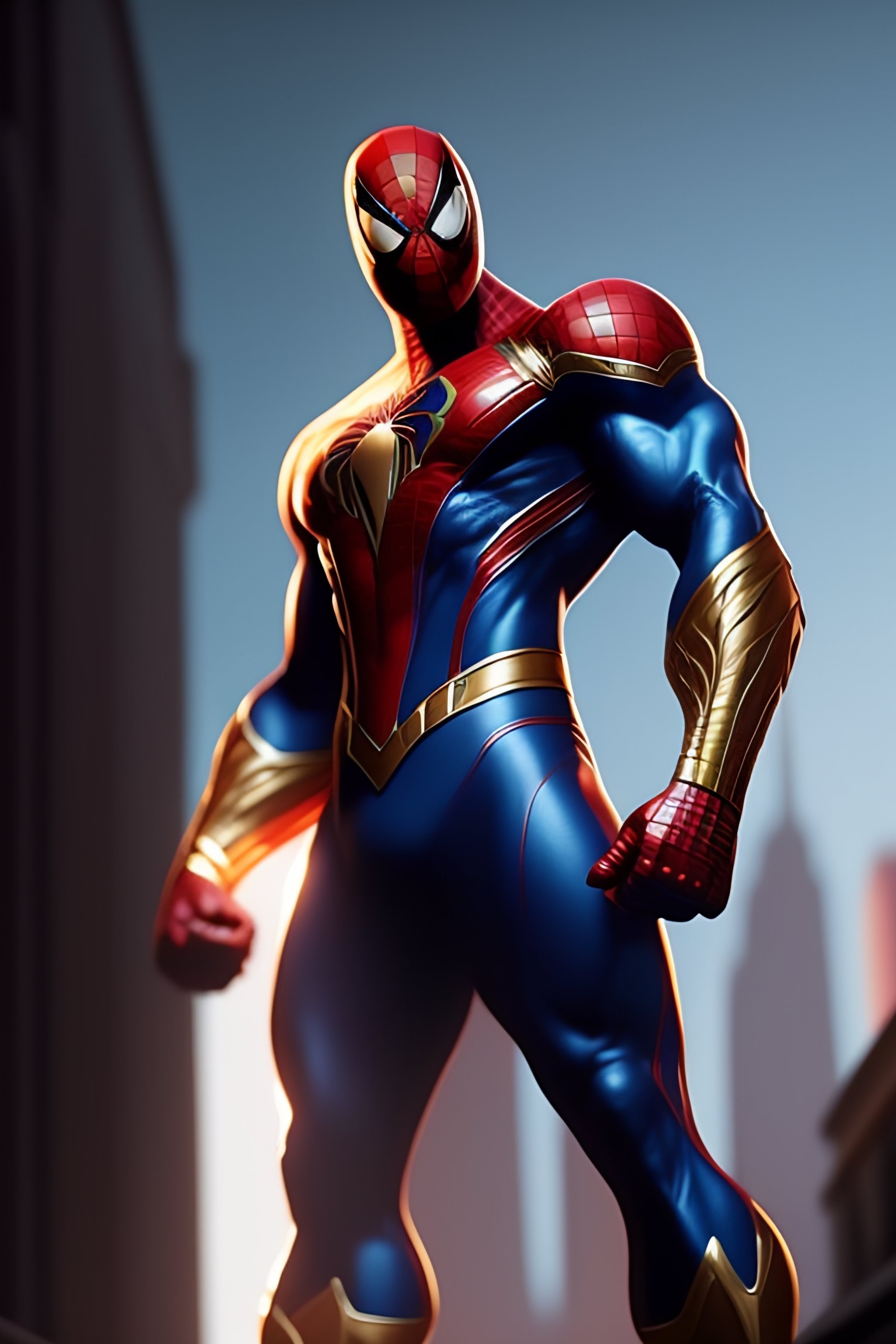 Lexica - Thin Muscular SpiderMan in sction , lighting, cinematic ...