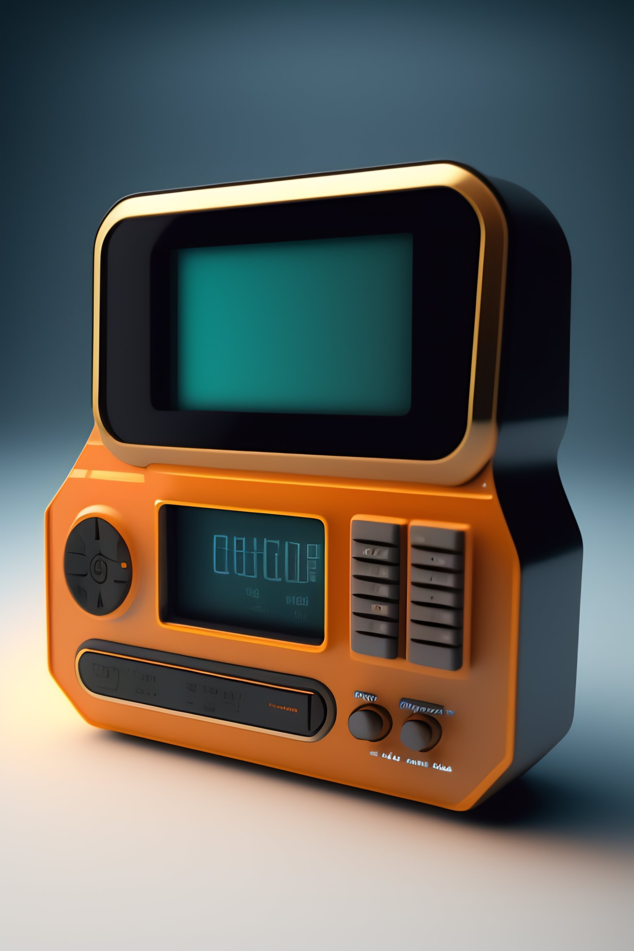 Lexica - Vintage personal handheld computer device, 1990s, c4d render ...
