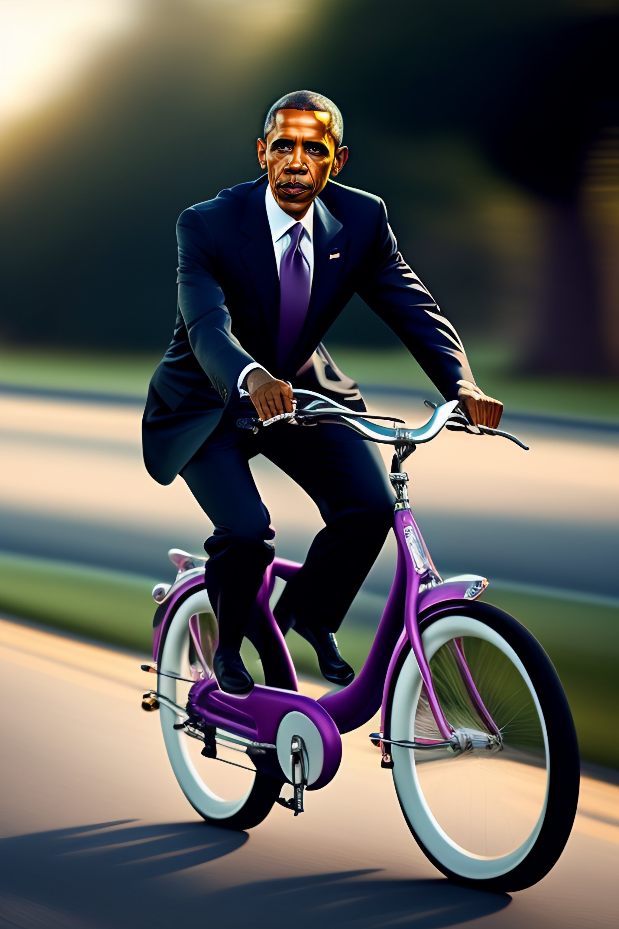 Lexica - Obama in a bicycle